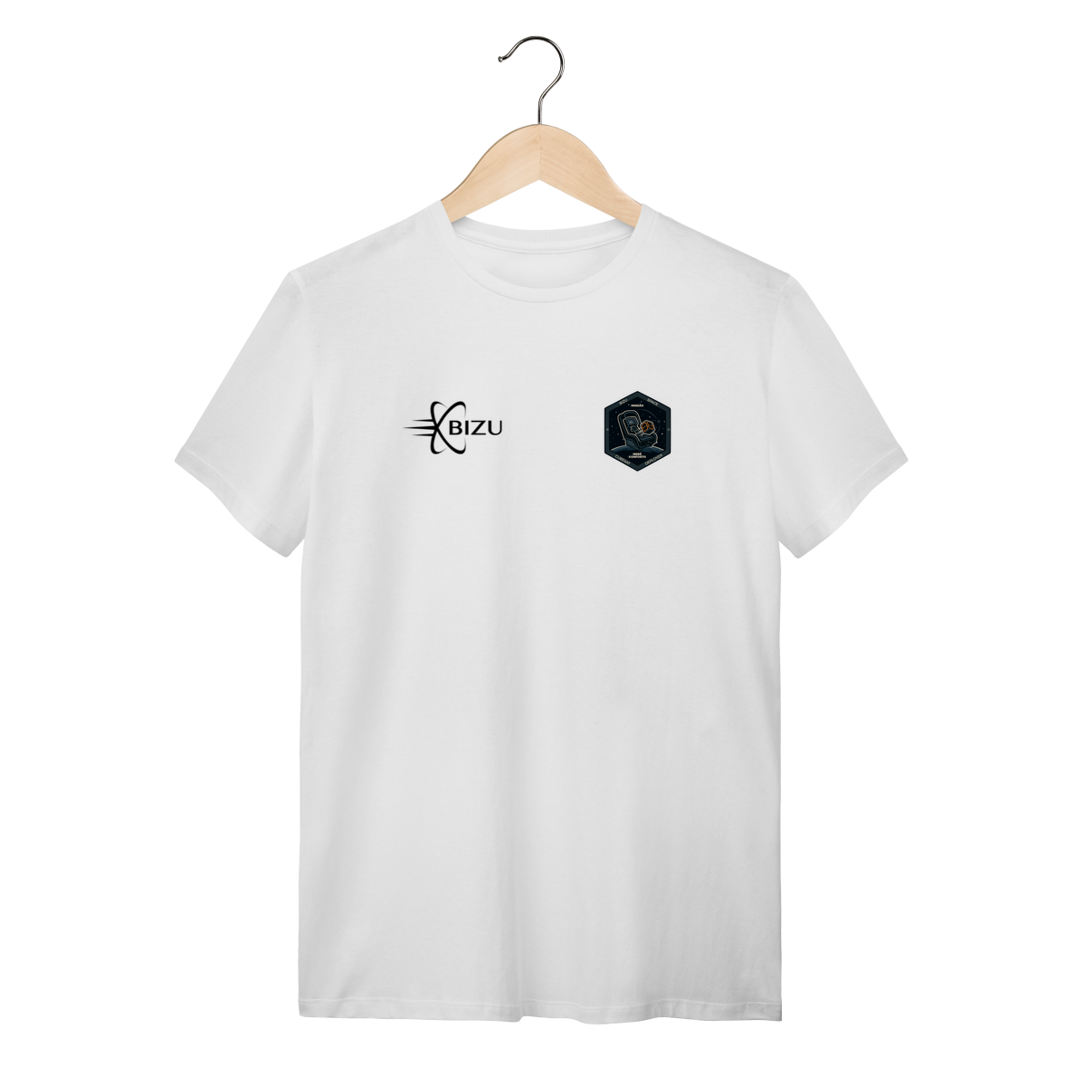 T-Shirt Quality BIZU POD 1U - Patch Missão em BIZU SPACE STORE