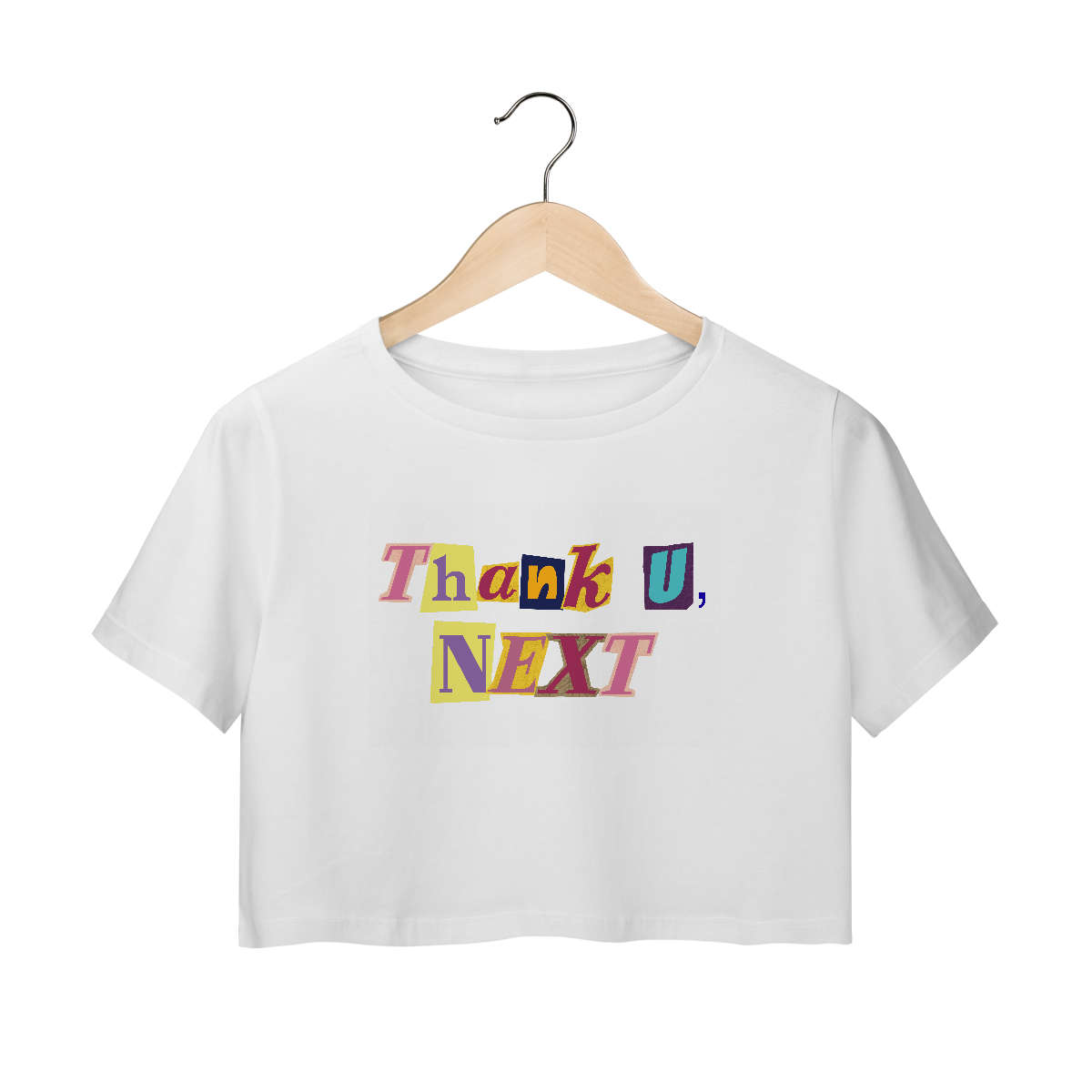 Camisa Cropped Camisa Cropped Thank U, Next R$99,90 em Cozy Girl Tribe