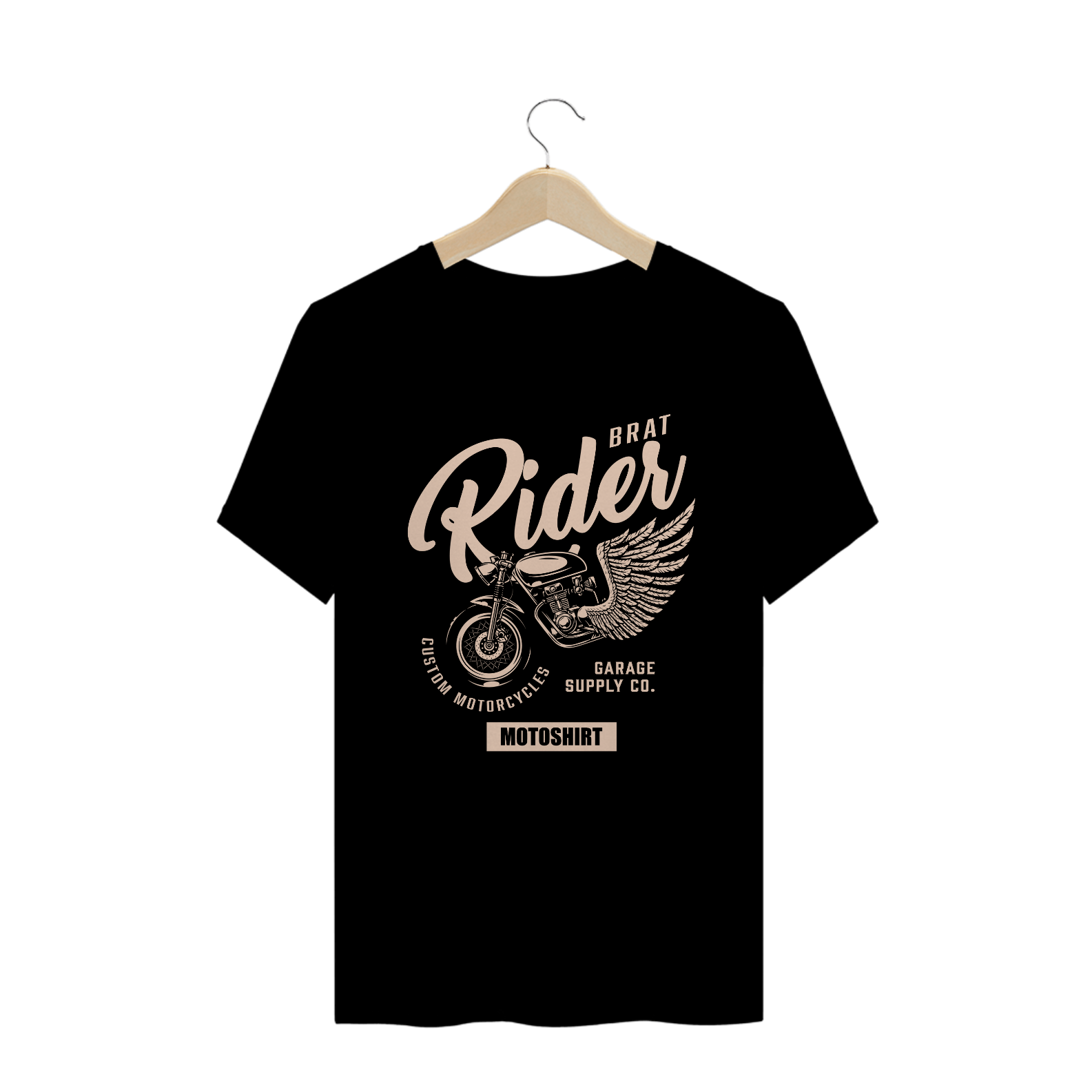T-Shirt Quality Brat Rider White em