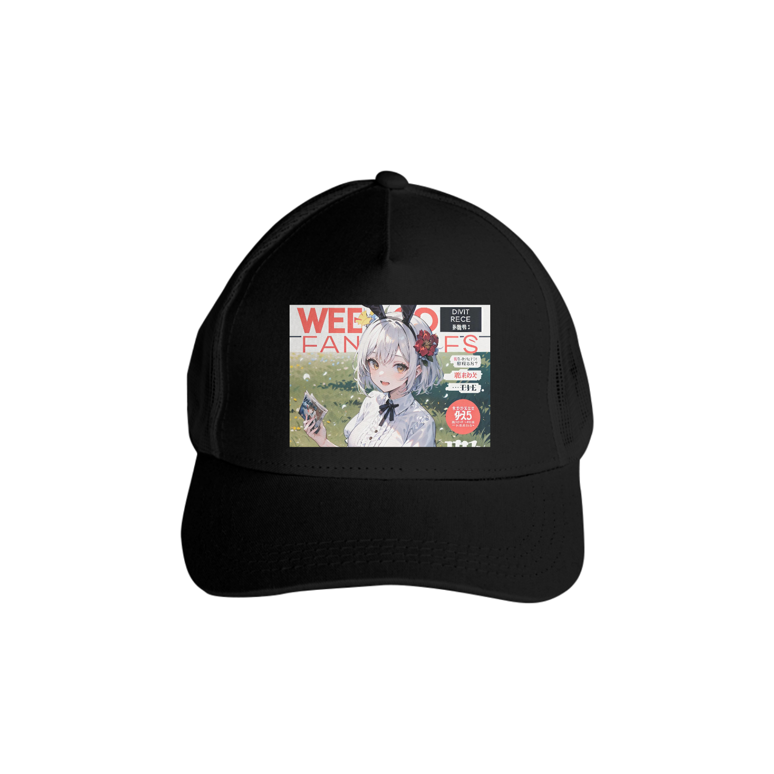 Boné Americano com Tela bone aba curva anime art, magazine cover, anime ...