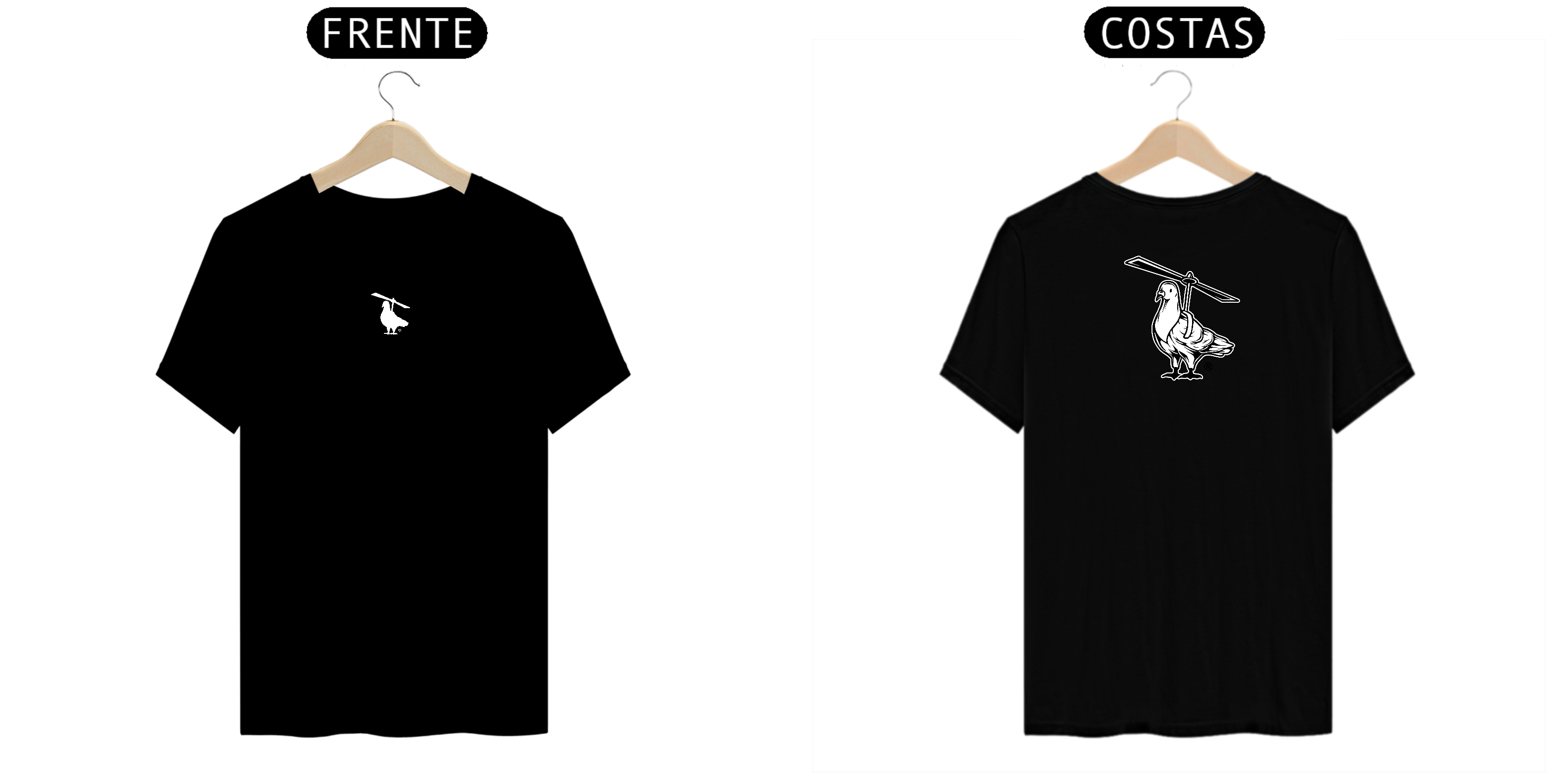 T-Shirt Prime camiseta logo pombo sem asa em