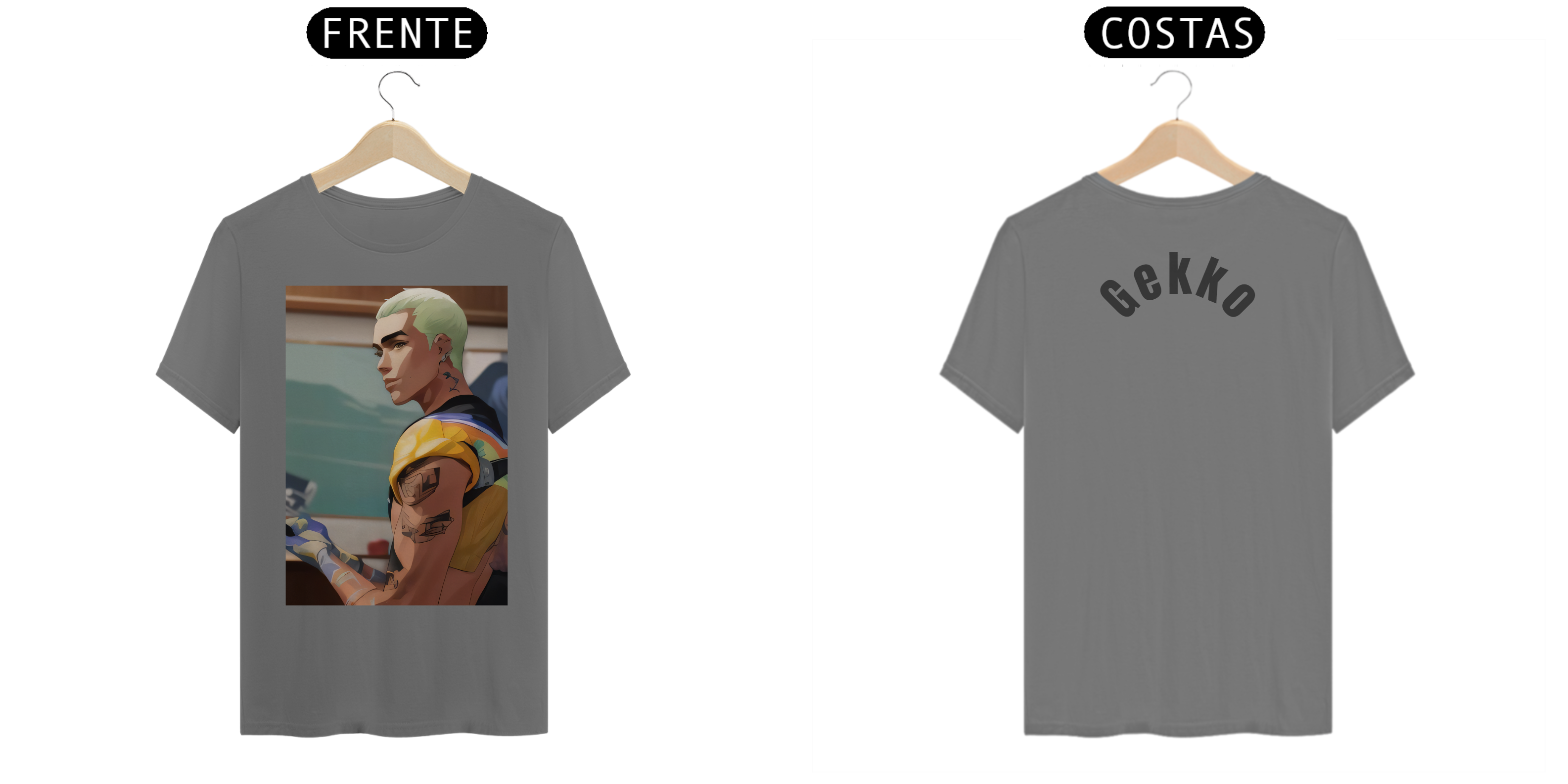 T-Shirt Estonada Camisera Gekko Valorant em