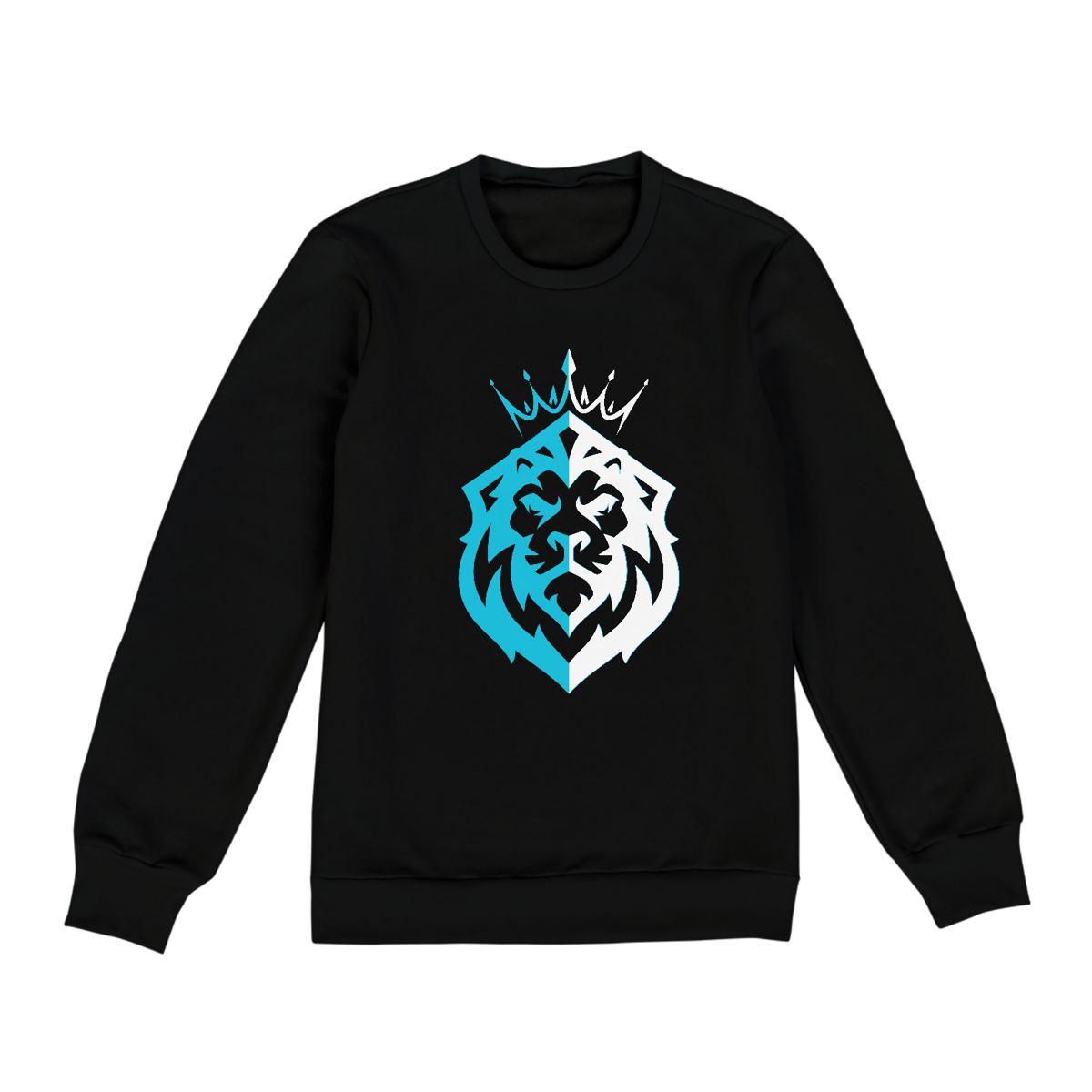 Moletom Quality Fechado Moletom Lion King azul R$131,73 em