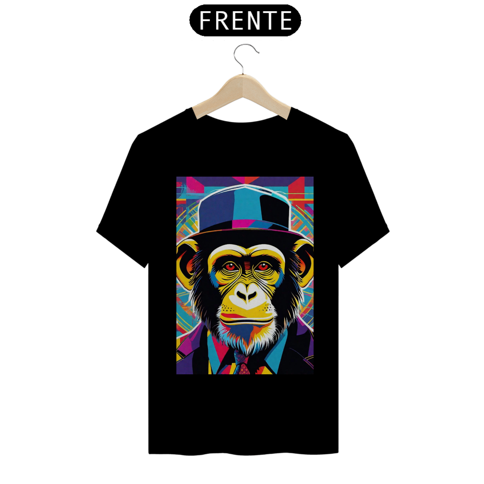 T-Shirt Quality Sir Monkey em Geek Vest