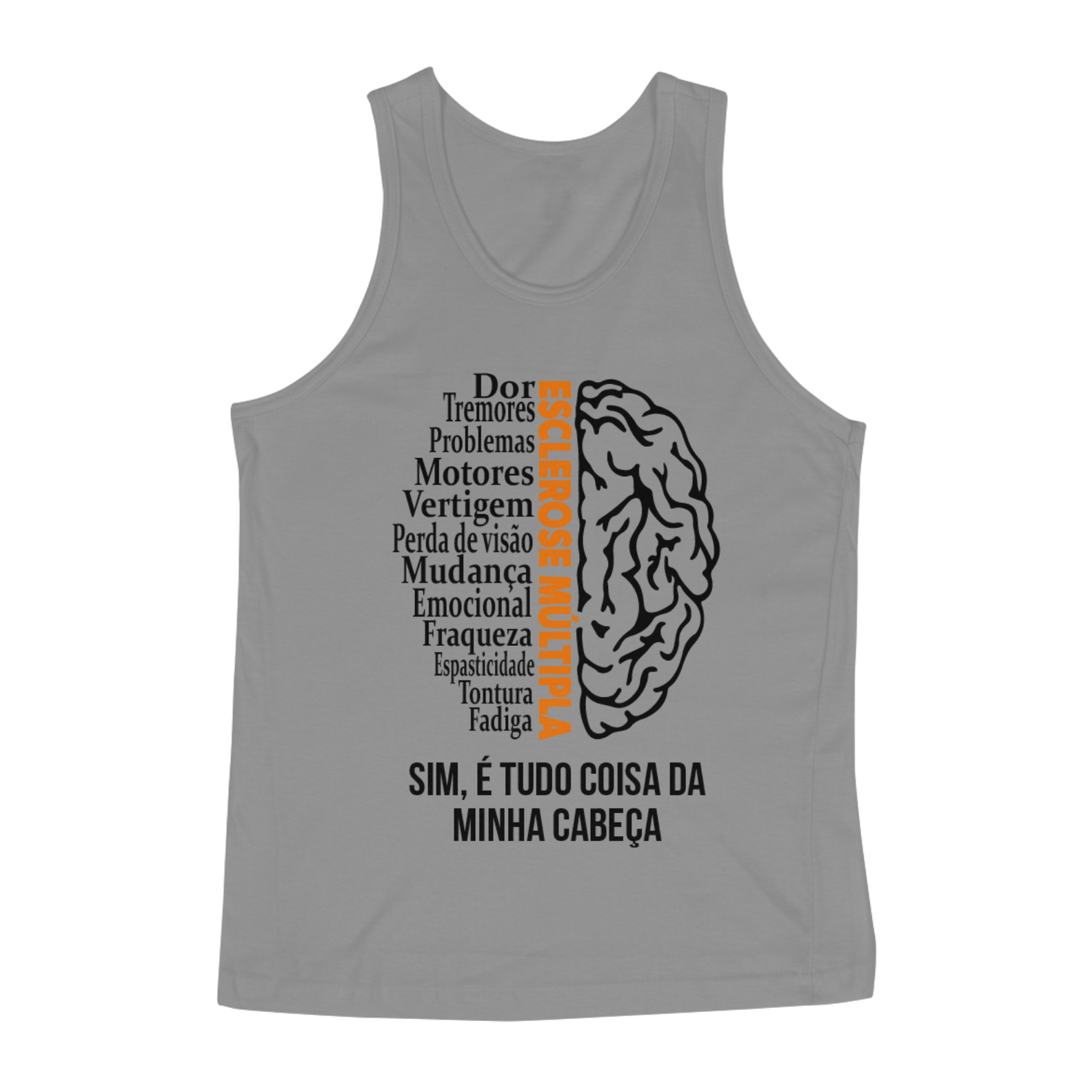 Regata Masculina Quality Sim, é tudo coisa da minha cabeça -- Regata ...