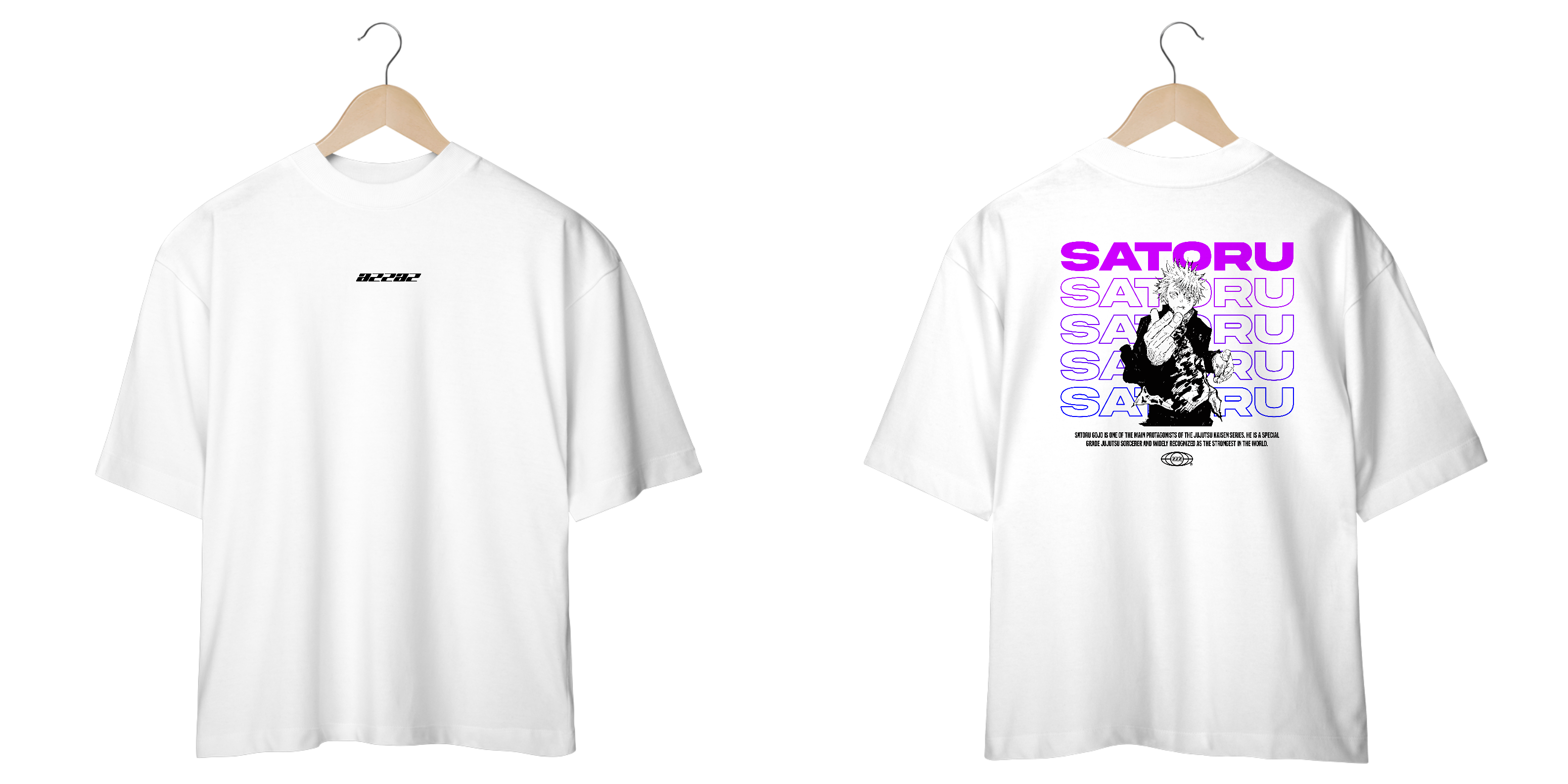 Camiseta Oversized Camiseta Oversized | Satoru Gojo - '' O MAIS FORTE ...
