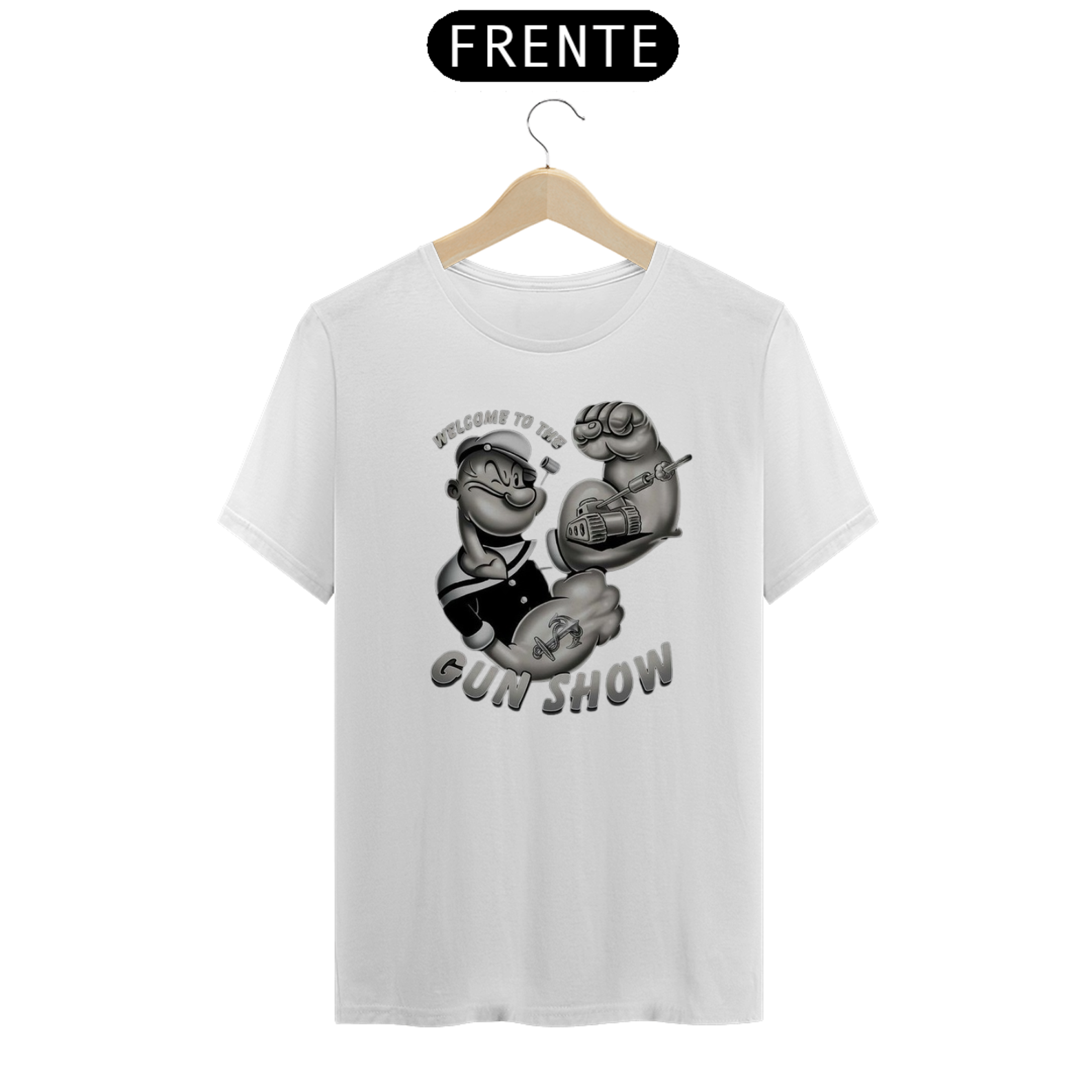 T-Shirt Classic Popeye Gun em