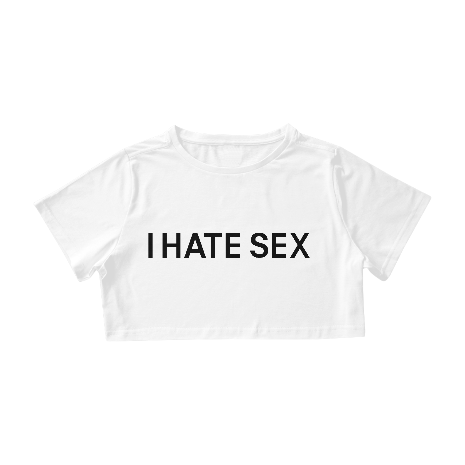 Camisa Cropped Cropped I Hate Sex R6500 Em 2636