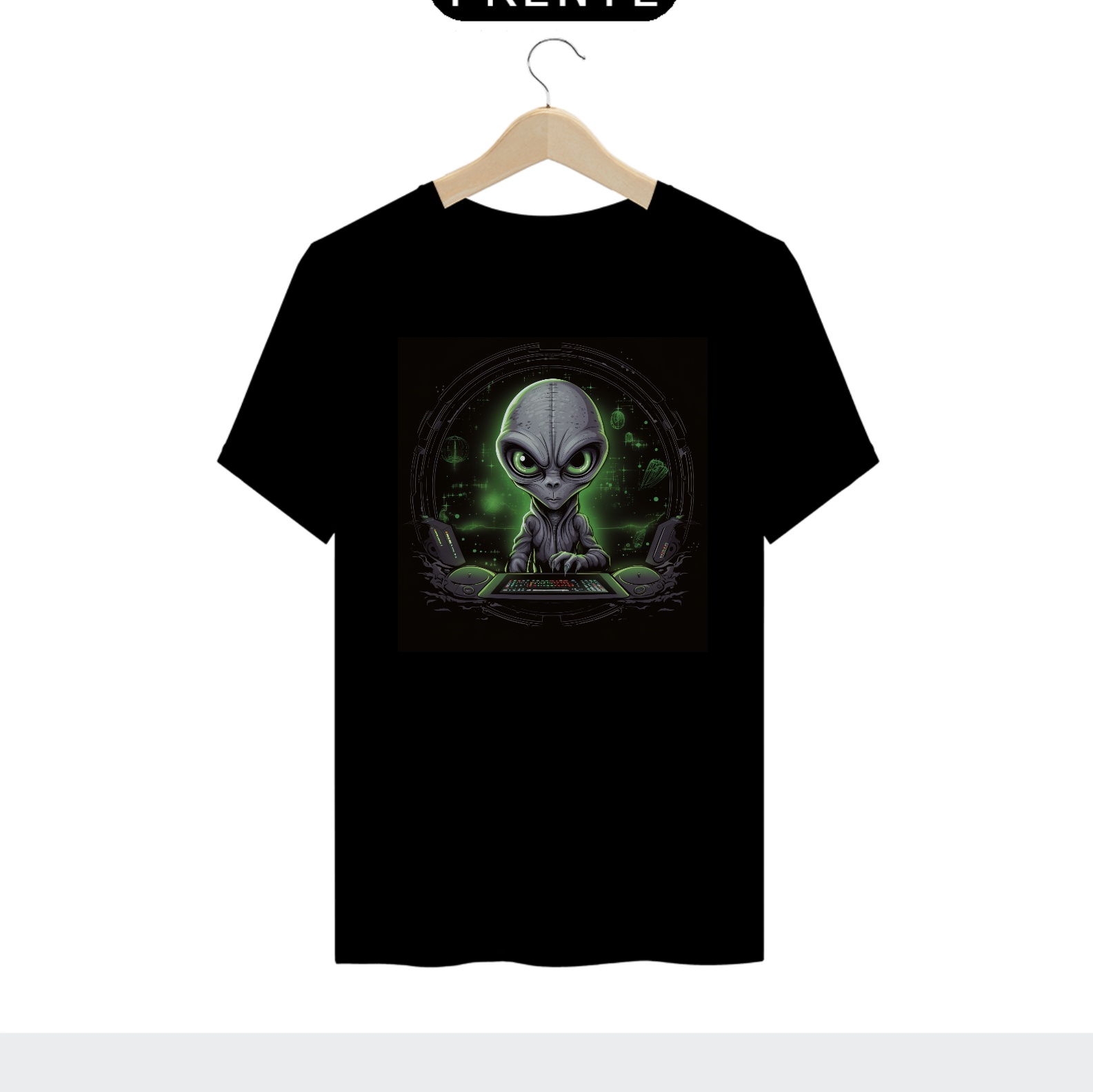 T-Shirt Quality Camiseta Geek - Alien Grey em