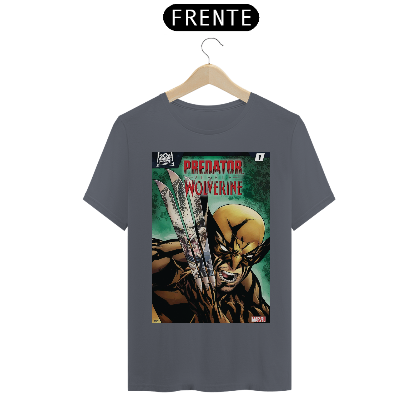 T-Shirt Quality CAMISETA WOLVERINE VS PREDATOR em BASSMASTER