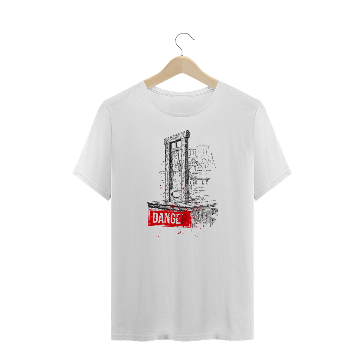 T-Shirt Plus Size Camiseta Plus Size - Danger Guilhotina R$99,90 em ...