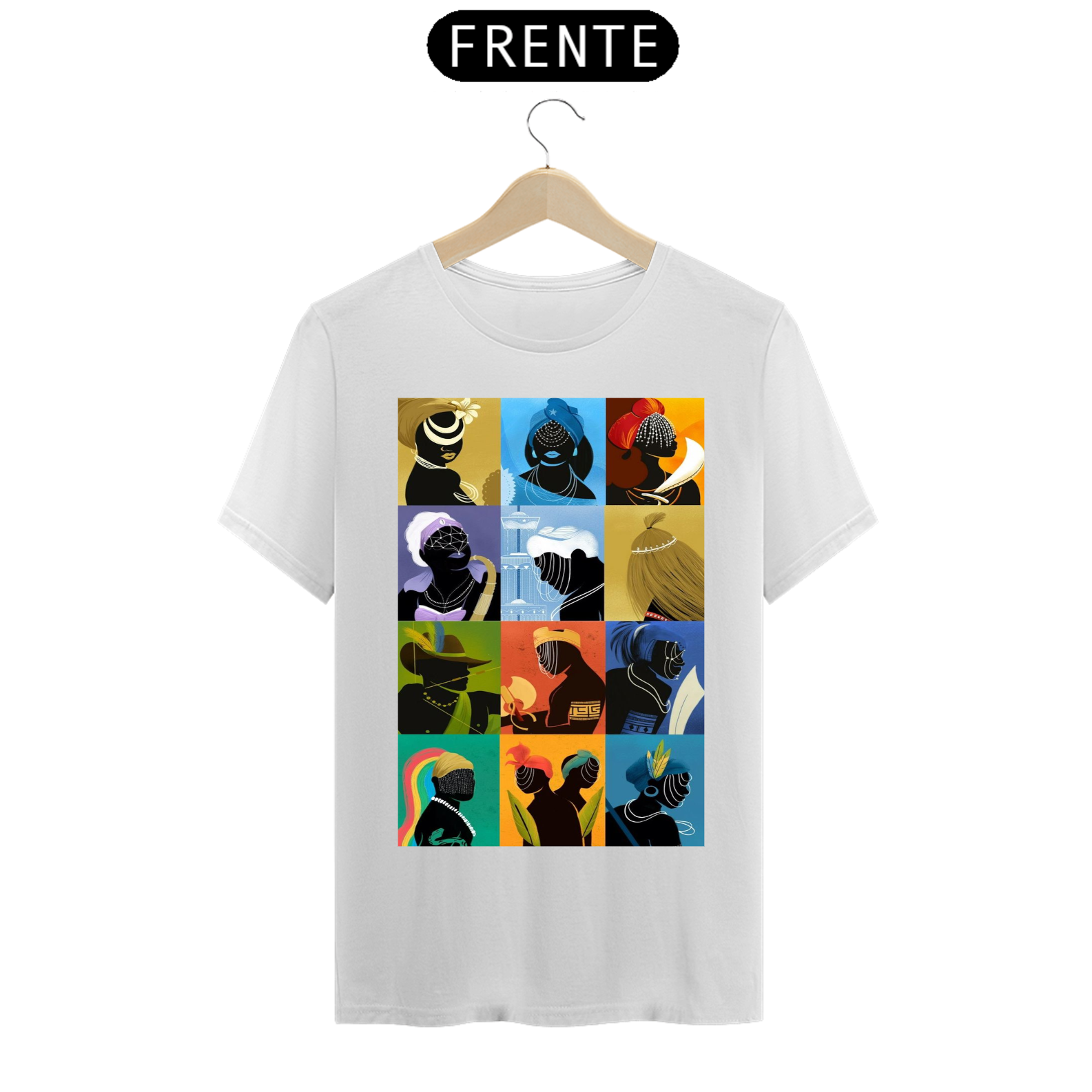 T-Shirt Prime Camiseta Masculina Orixás em Eparrey & Atotô