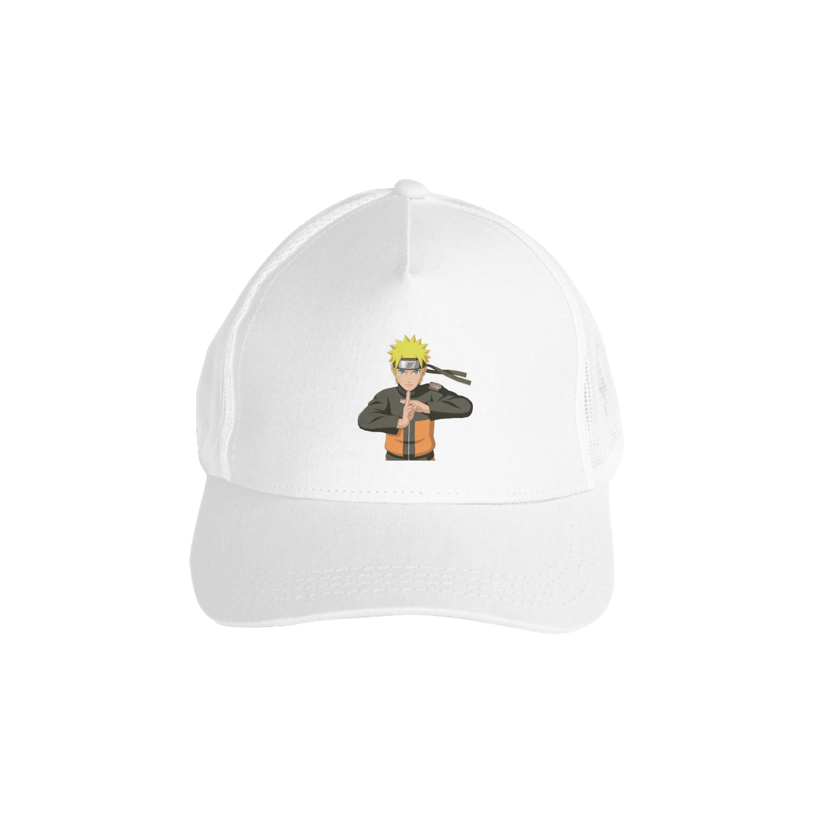 Boné Americano com Tela Boné Anime Naruto Uzumaki R$79,09 em