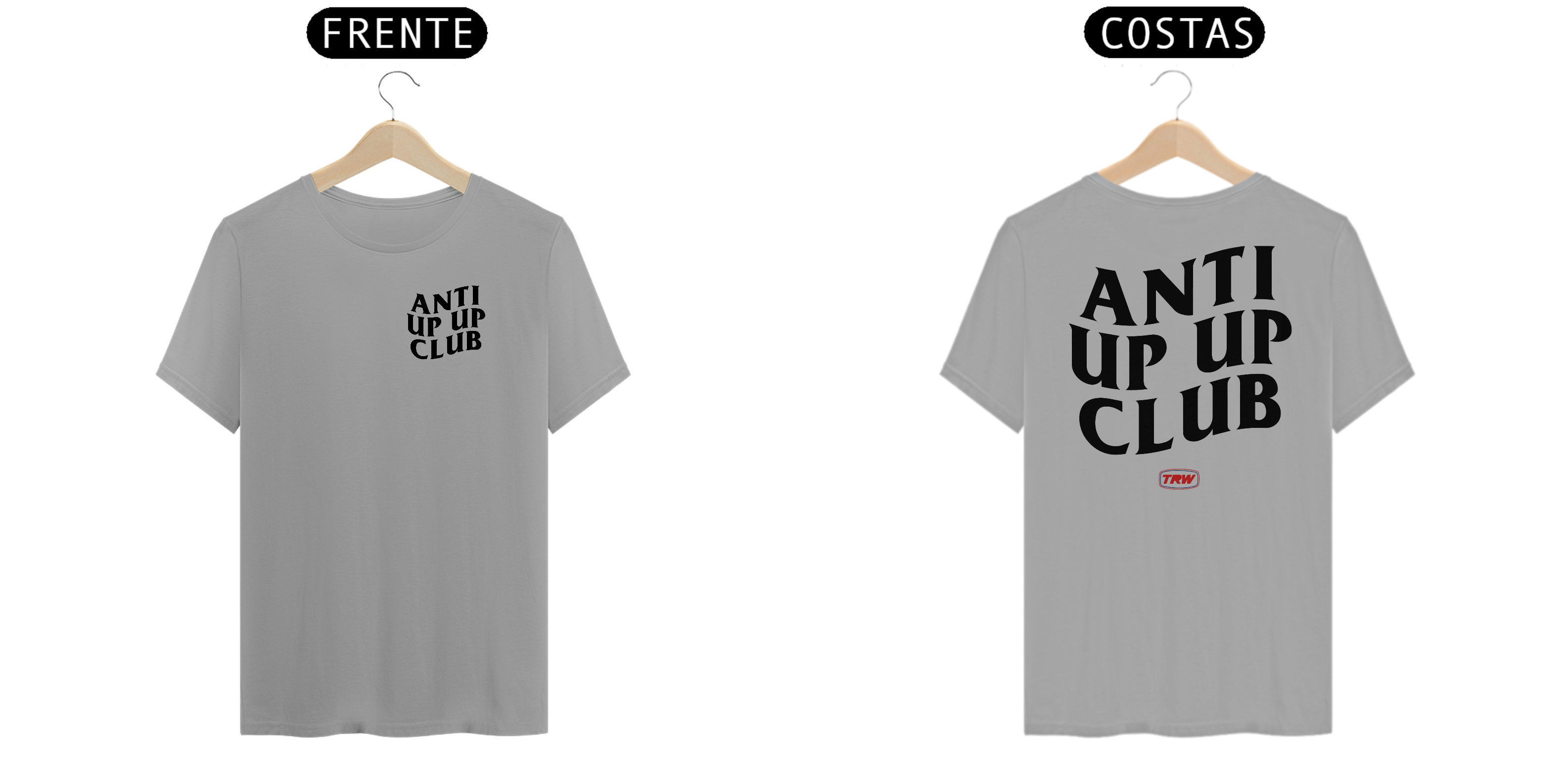 T-Shirt Quality Camiseta Anti Up Up Club - Frente e Verso em The Racers ...