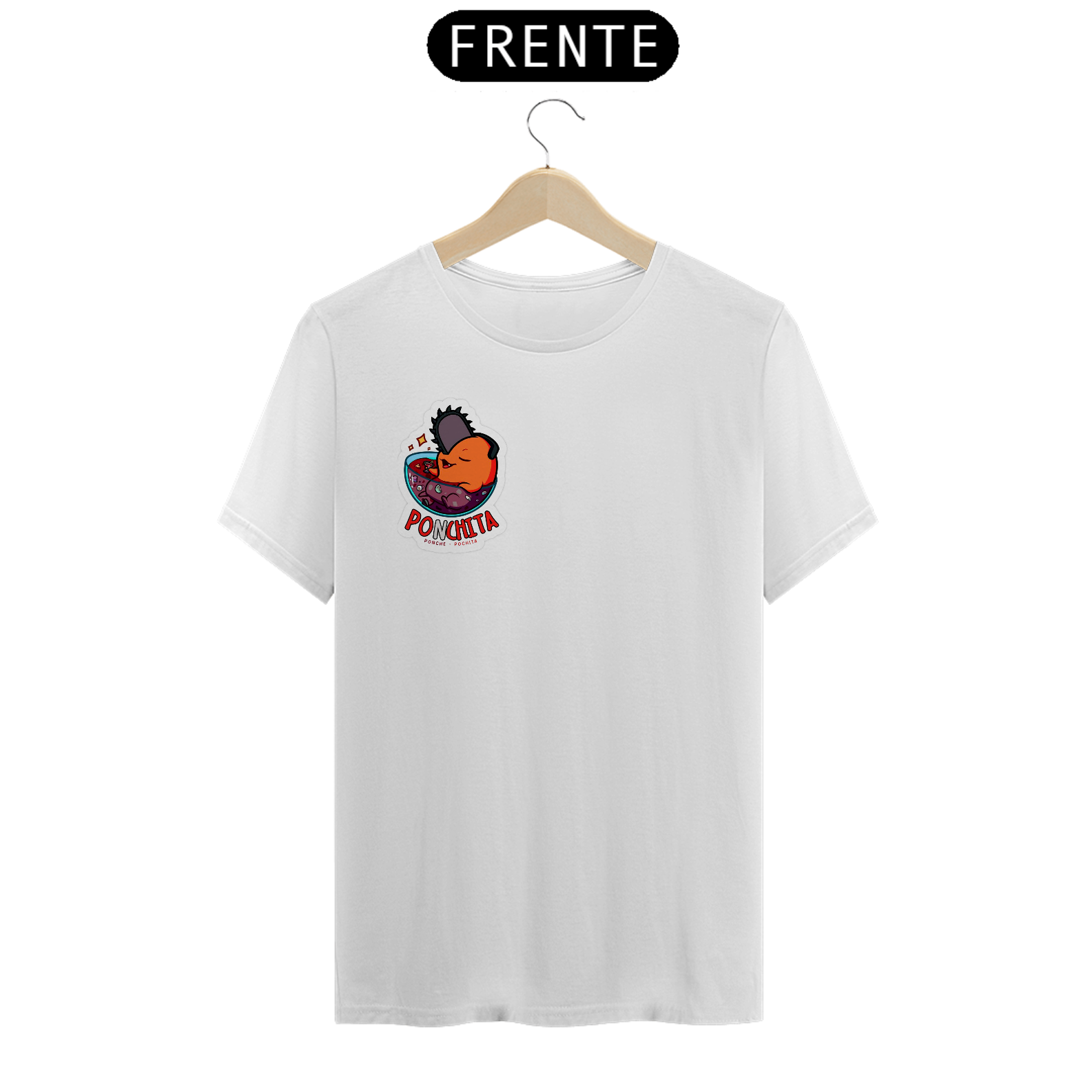 T-Shirt Classic CAMISETA - CHAINSAW MAN PONCHITA MINIMAL em