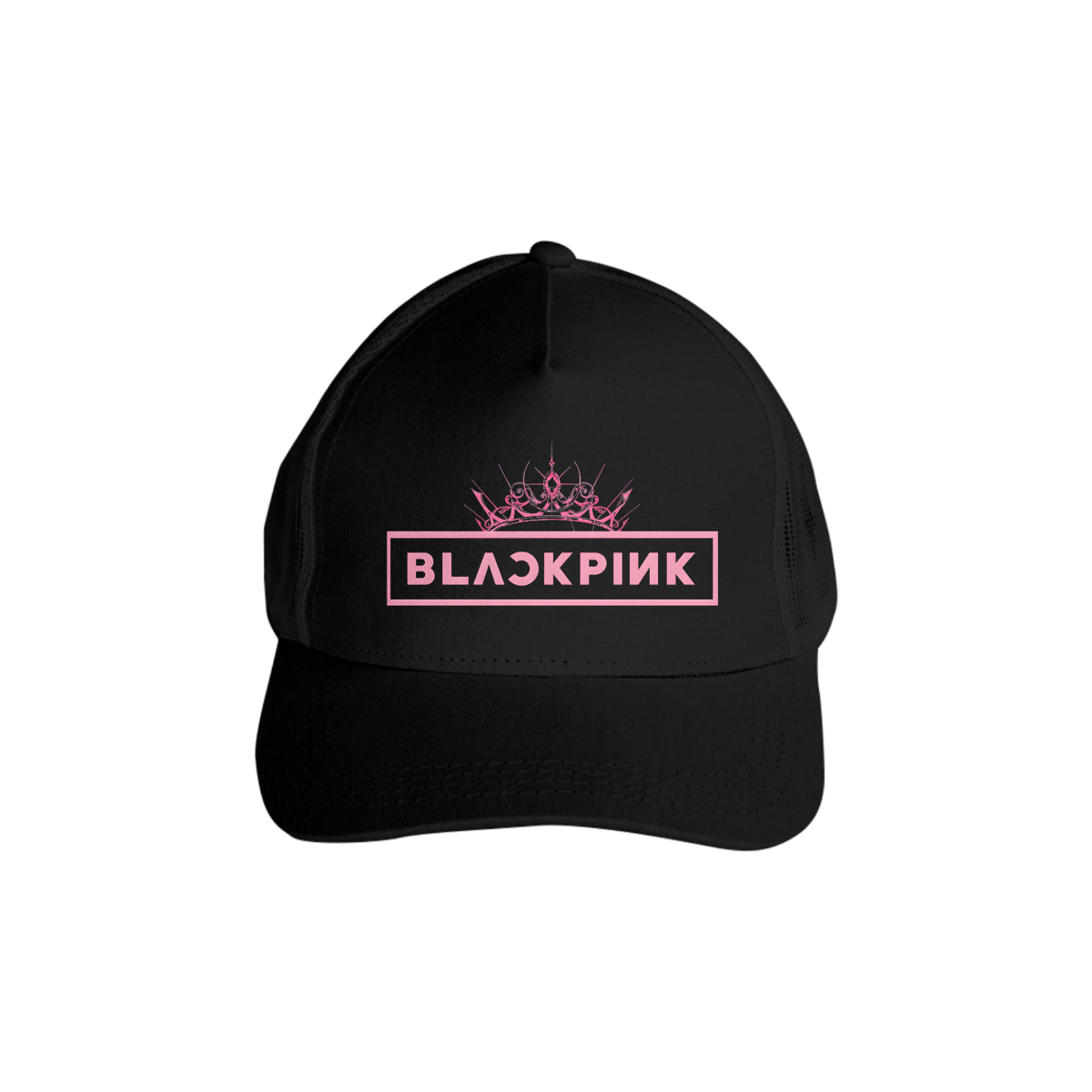 Boné Americano com Tela Boné Blackpink Coroa R$69,90 em Kpop Dorama Fashion