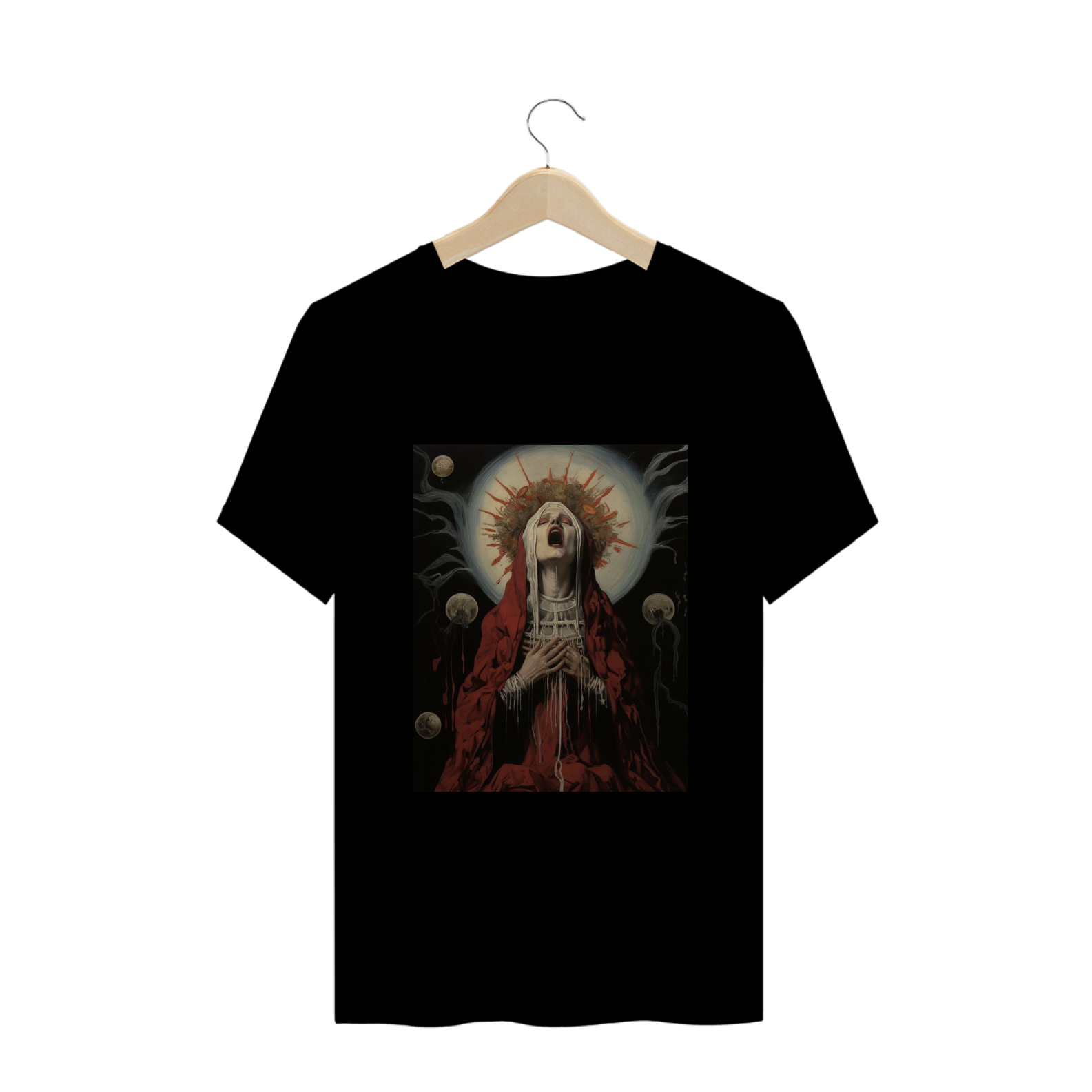 T-Shirt Plus Size Camisa santa R$107,03 em