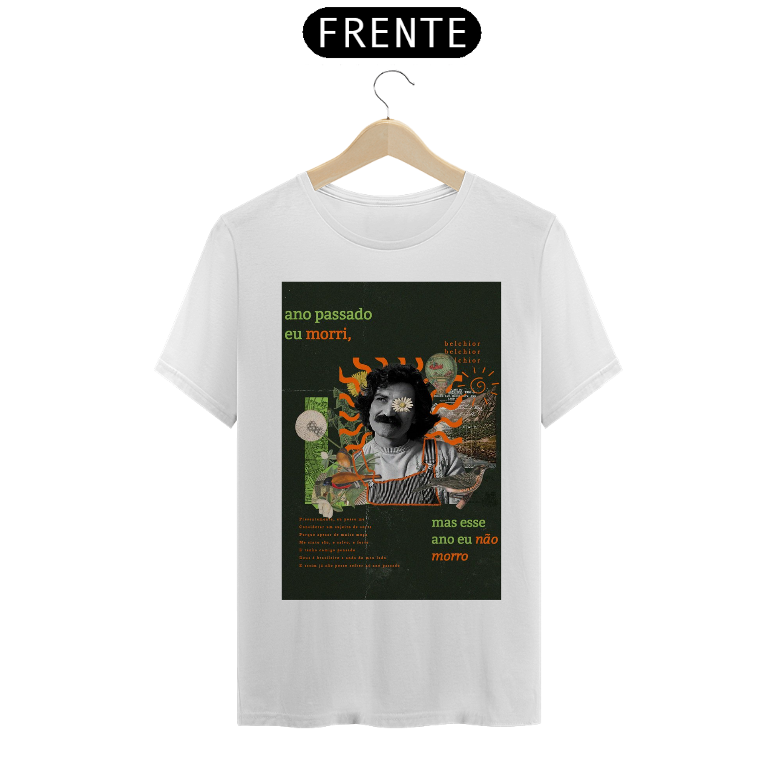 T-Shirt Classic Camiseta Ano passado eu morri mas esse ano eu não morro ...