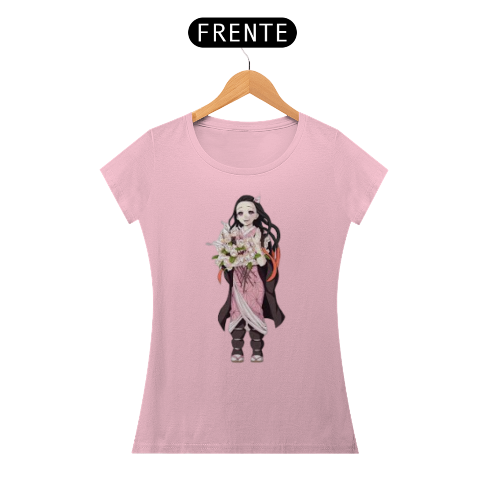 Baby Long Classic CAMISA DEMON SLAYER NEZUKO NESKO R$80,00 em