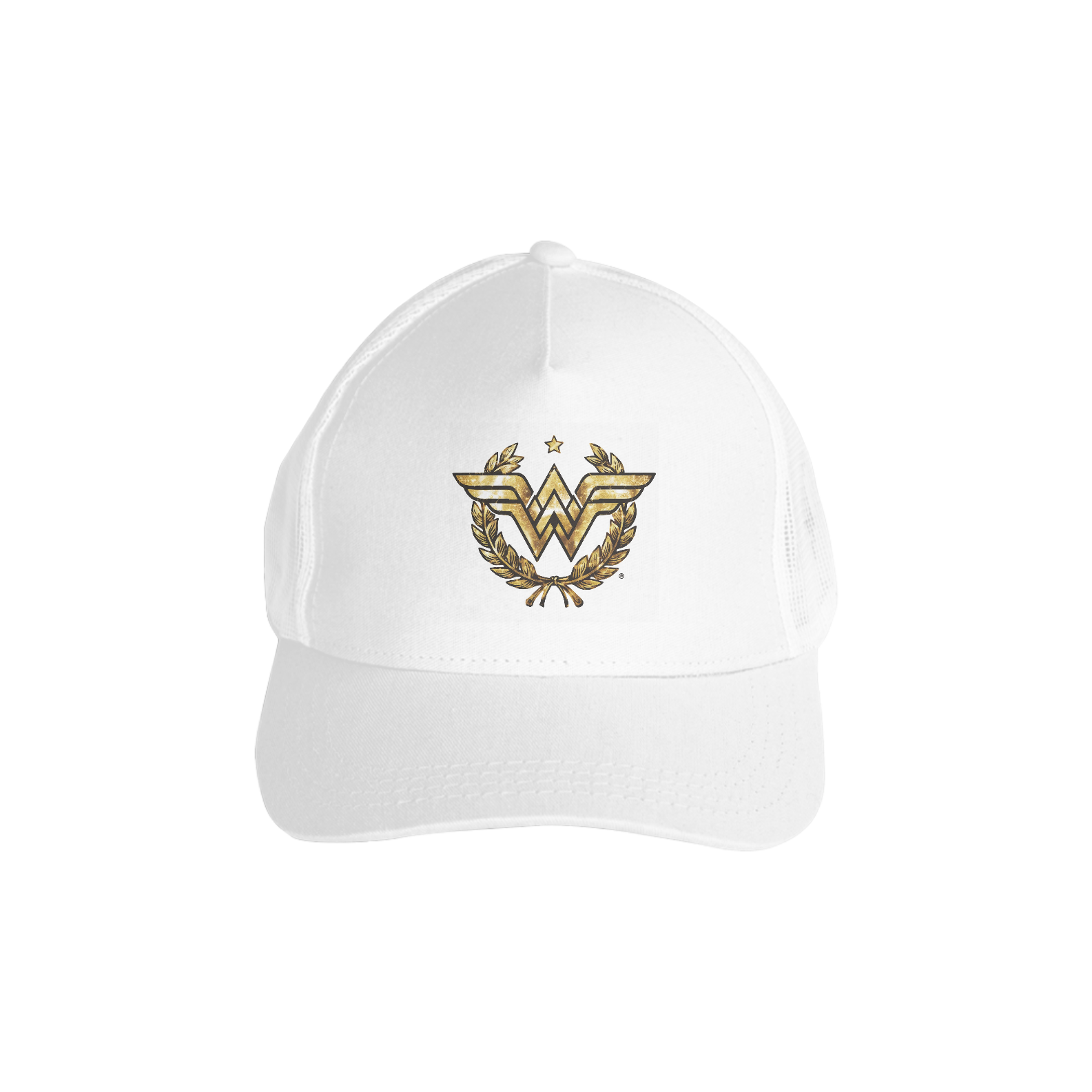 Boné Prime com tela bone branco (com tela) mulher maravilha R$120,89 em