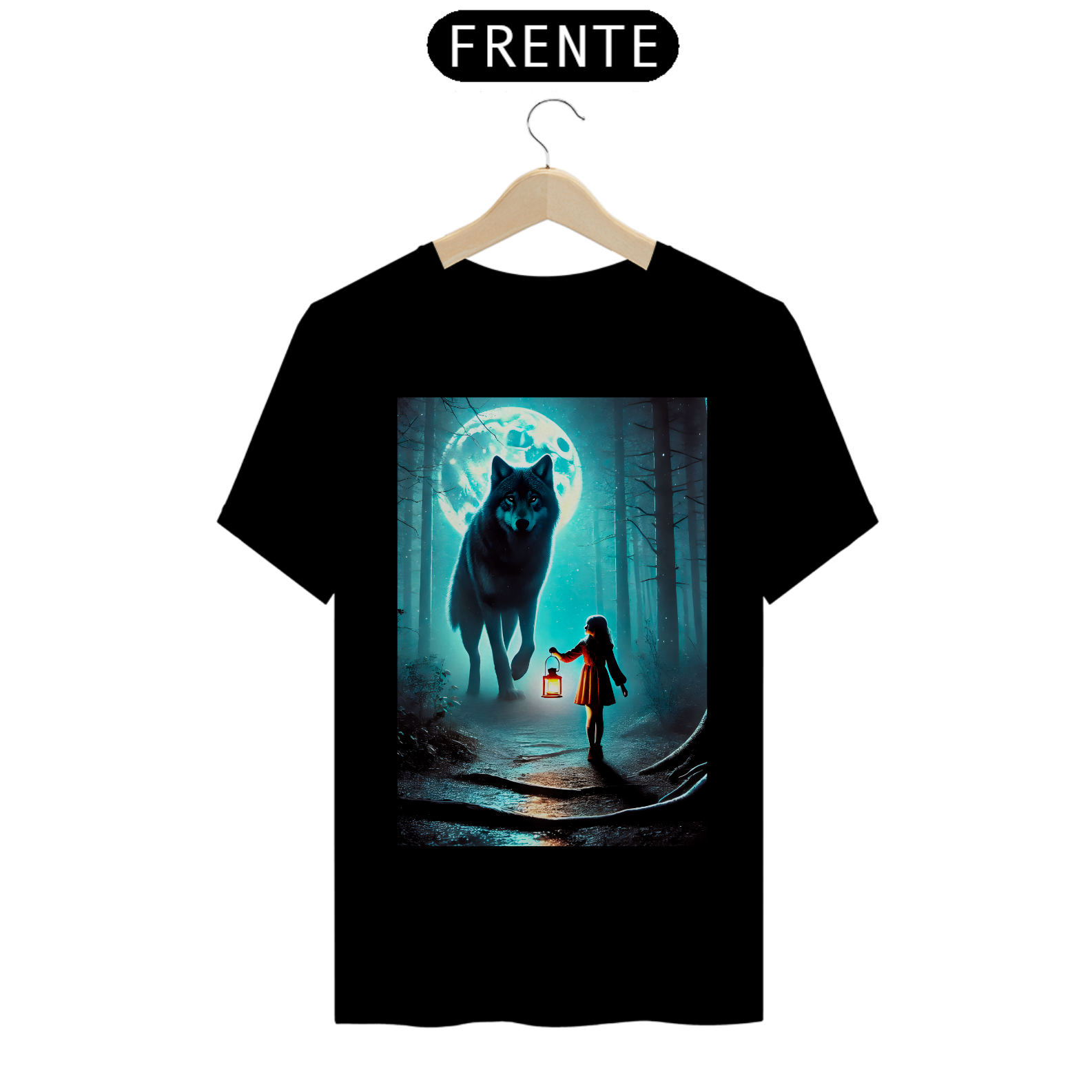 T-Shirt Classic Camiseta - Coleção Imagine - Lobo em MascArt Store