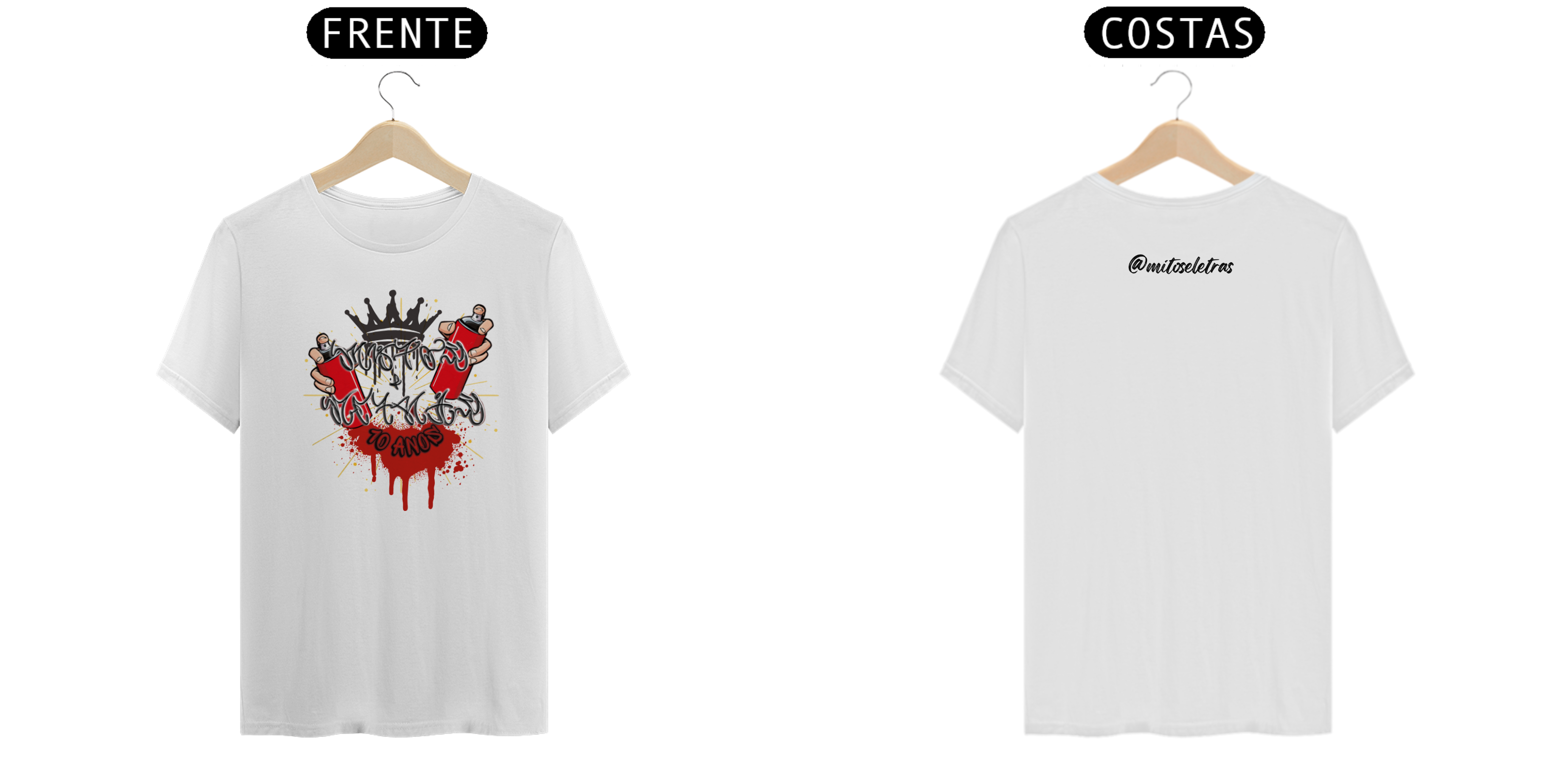 T-Shirt Prime CAMISETA MITOS 10 ANOS em