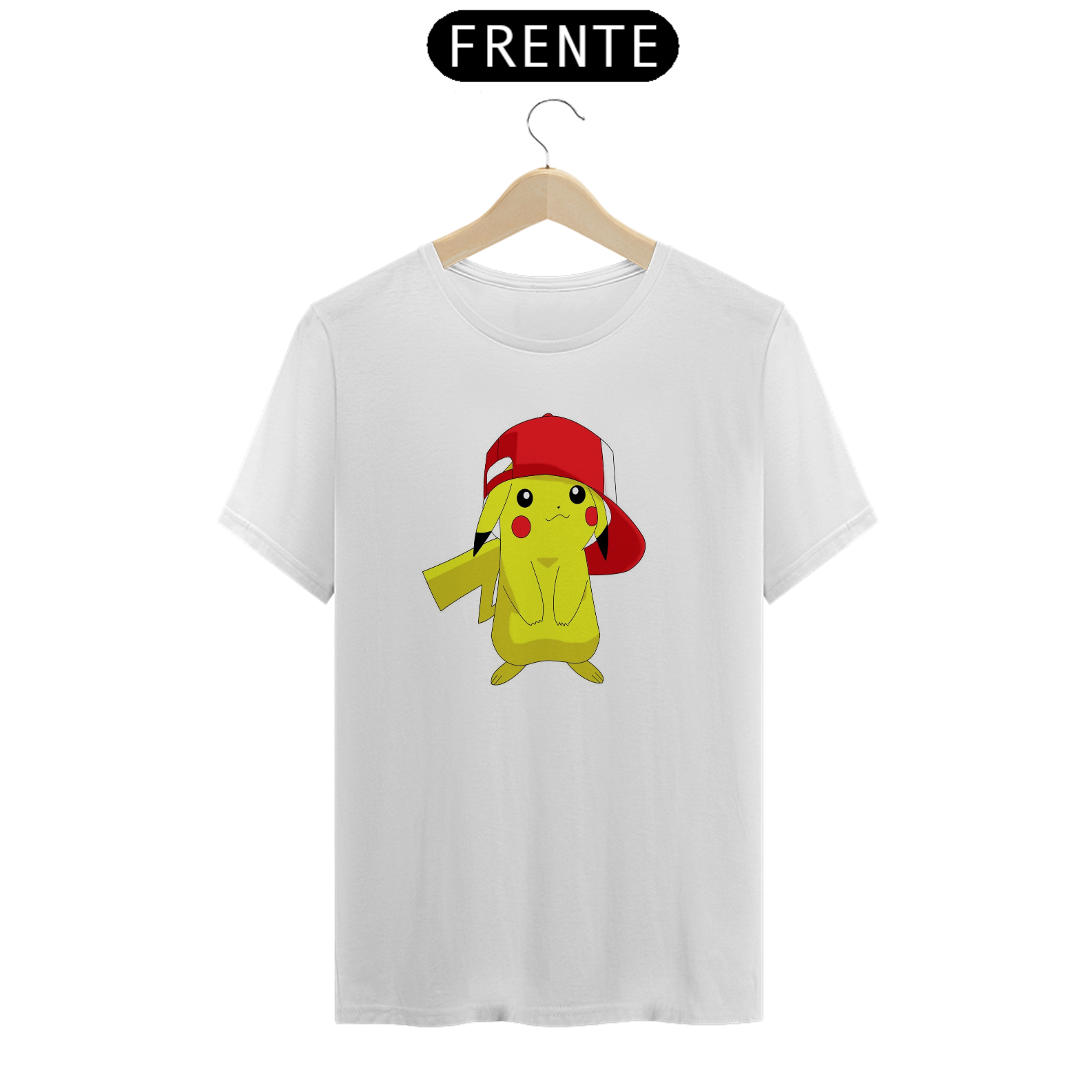 T-Shirt Classic camiseta pokemon pikachu de bone em