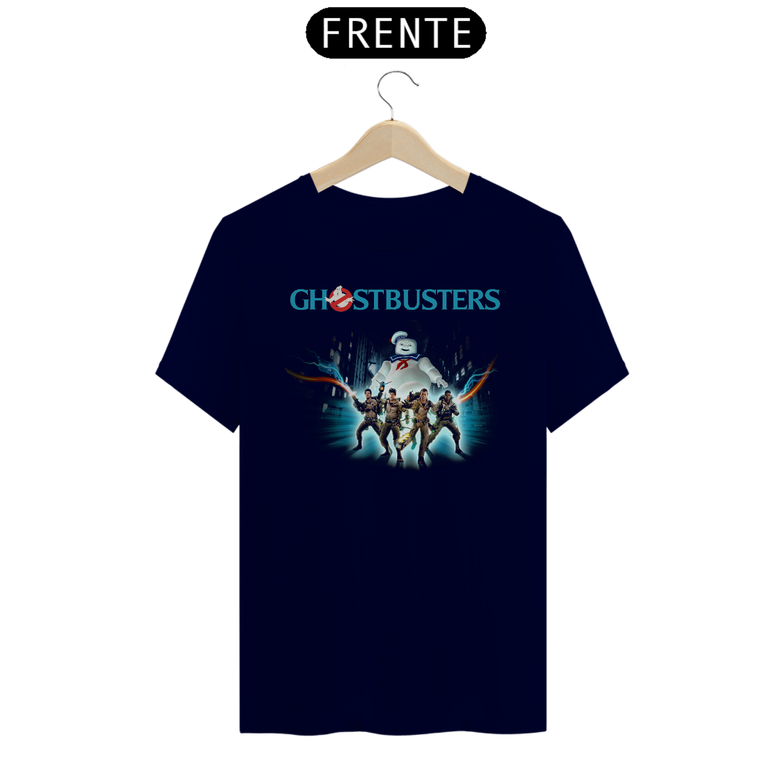 T-Shirt Quality Camiseta GHOSTBUSTERS em Nas Antigas