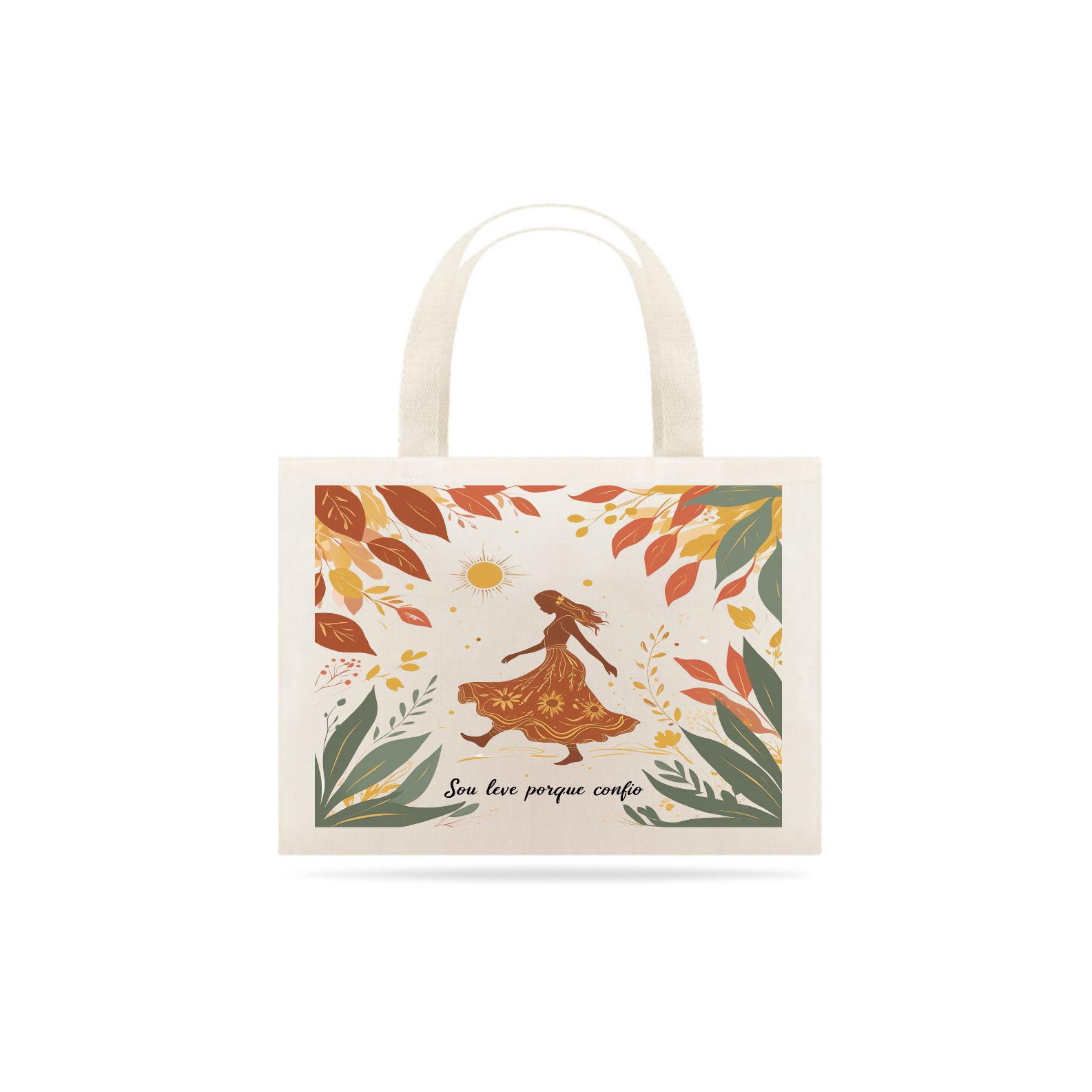 ECO BAG GRANDE Ecobag - Sou leve porque confio R$67,00 em Santo Mood Store