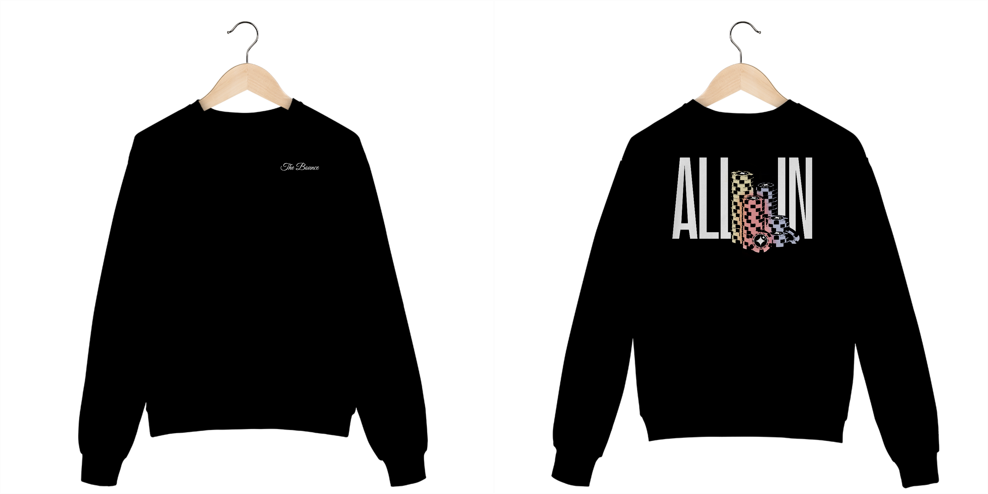 Moletom Fechado Moletom Careca ALL IN Black R$319,99 em The Bounce