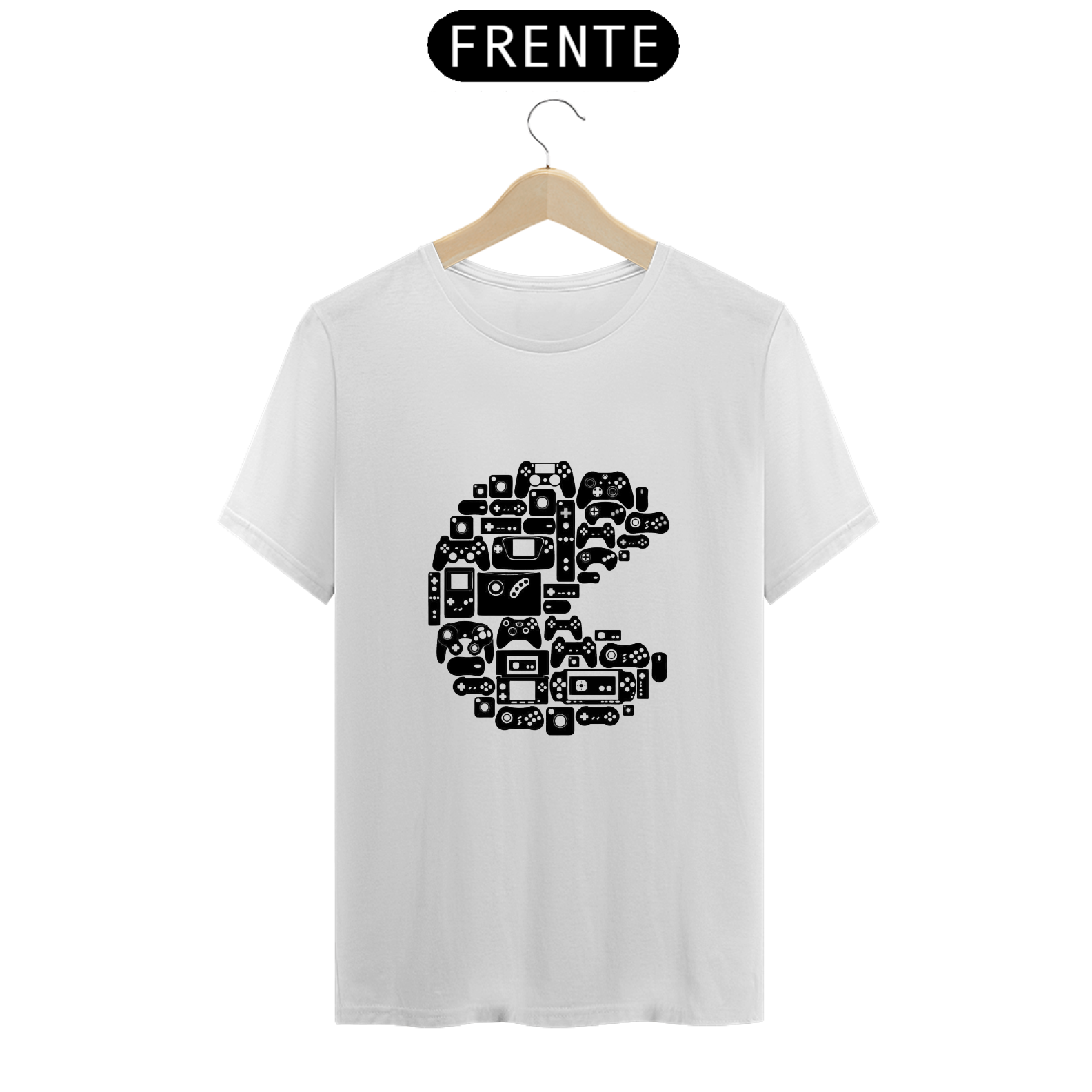 T-Shirt Classic CAMISA PAC MAN CONTROL em aigeek