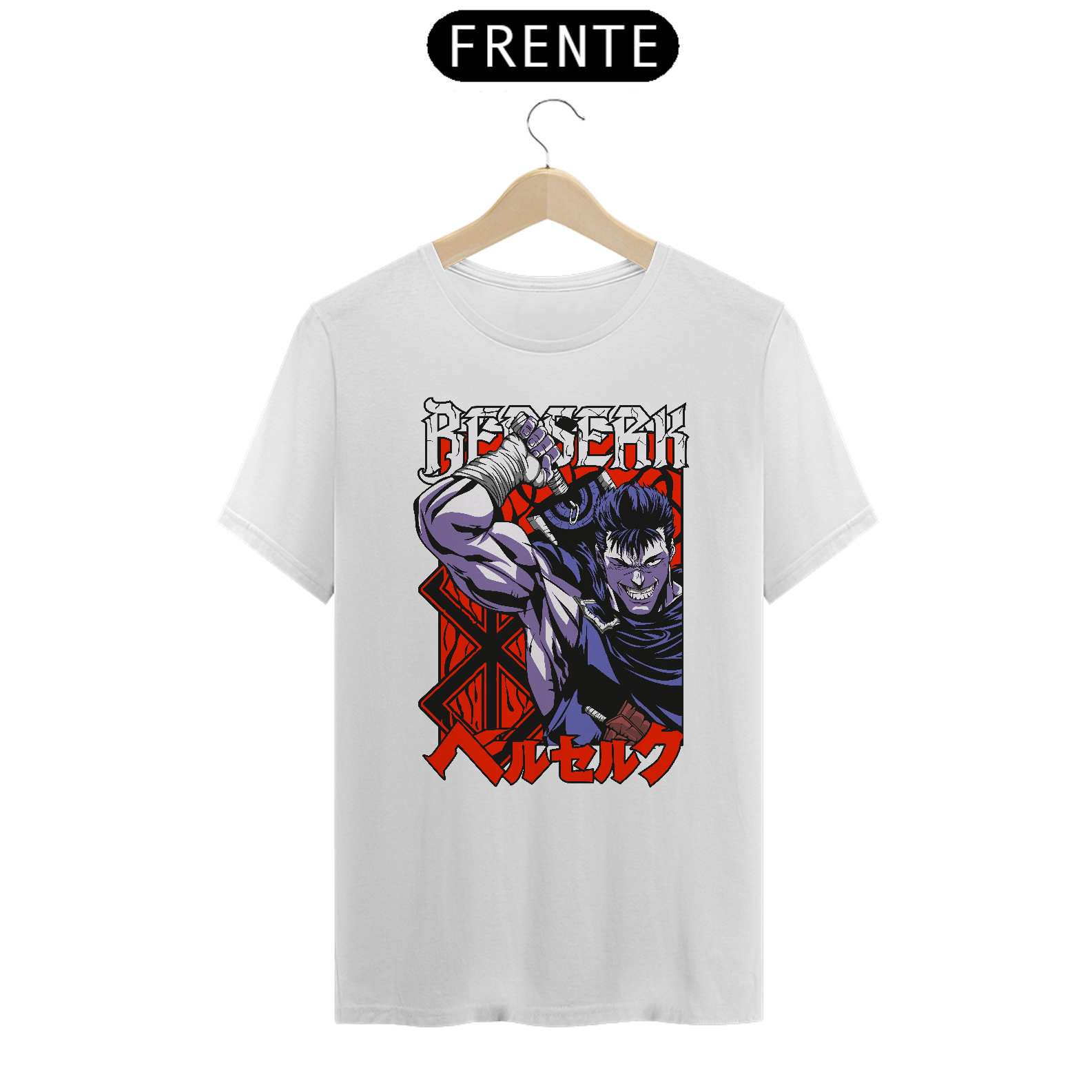 T-Shirt Quality Camiseta Anime Berserk Guts em Sekai Clothing