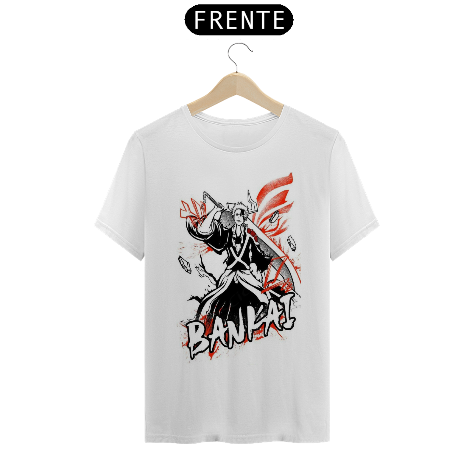 T-Shirt Quality Coleção de Camiseta Bleach - Modelo Bankai em