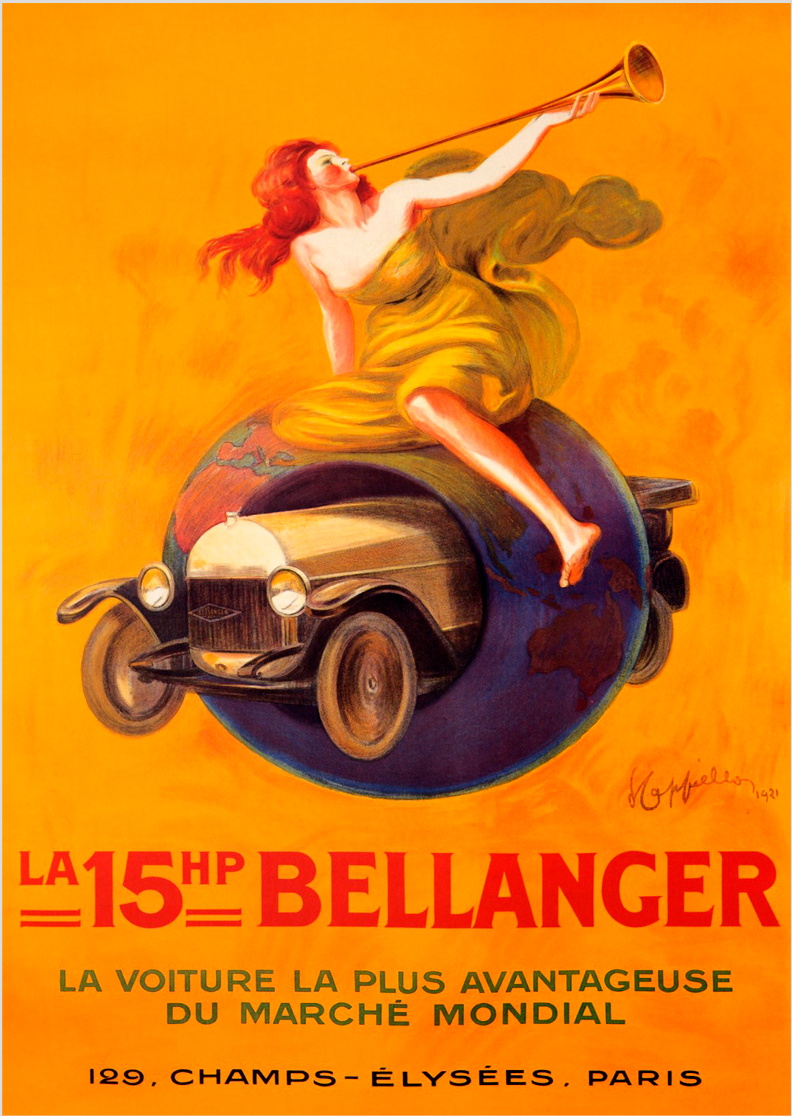 Poster Retrato Poster Bellanger em Daz Antrolas