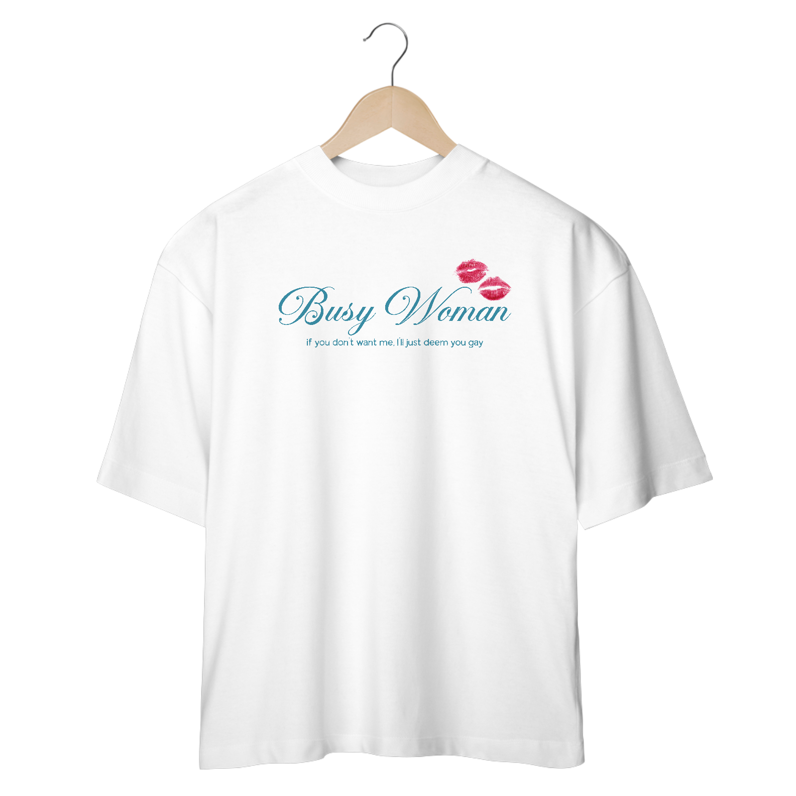 Camiseta Oversized Camiseta Oversized Busy Woman R$129,90 em Loja Fub