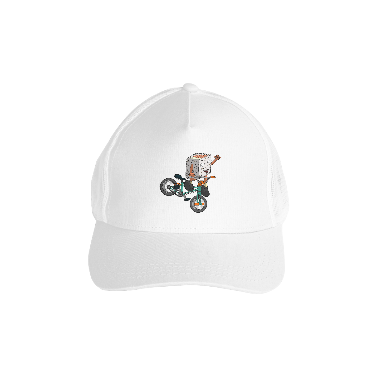 Boné Americano com Tela Boné Americano c/ Tela Sushi Radical BMX R$80 ...