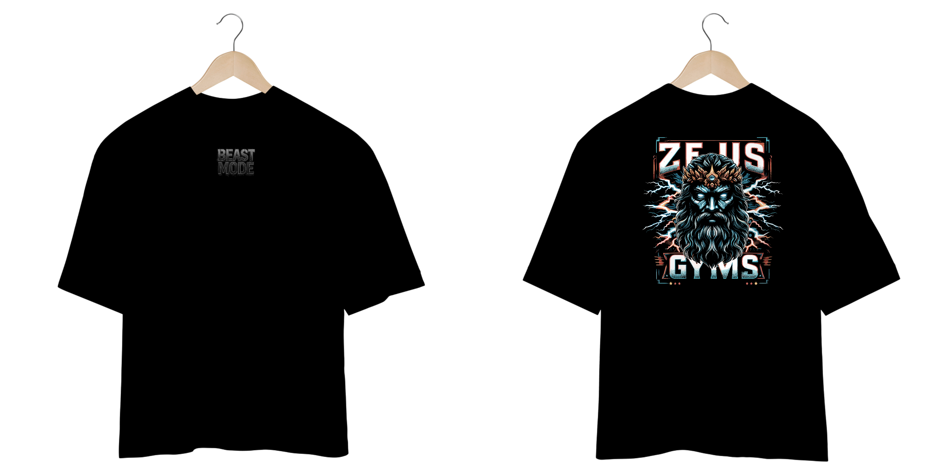 Camiseta Oversized zeus oversized R$159,90 em Beast Mode