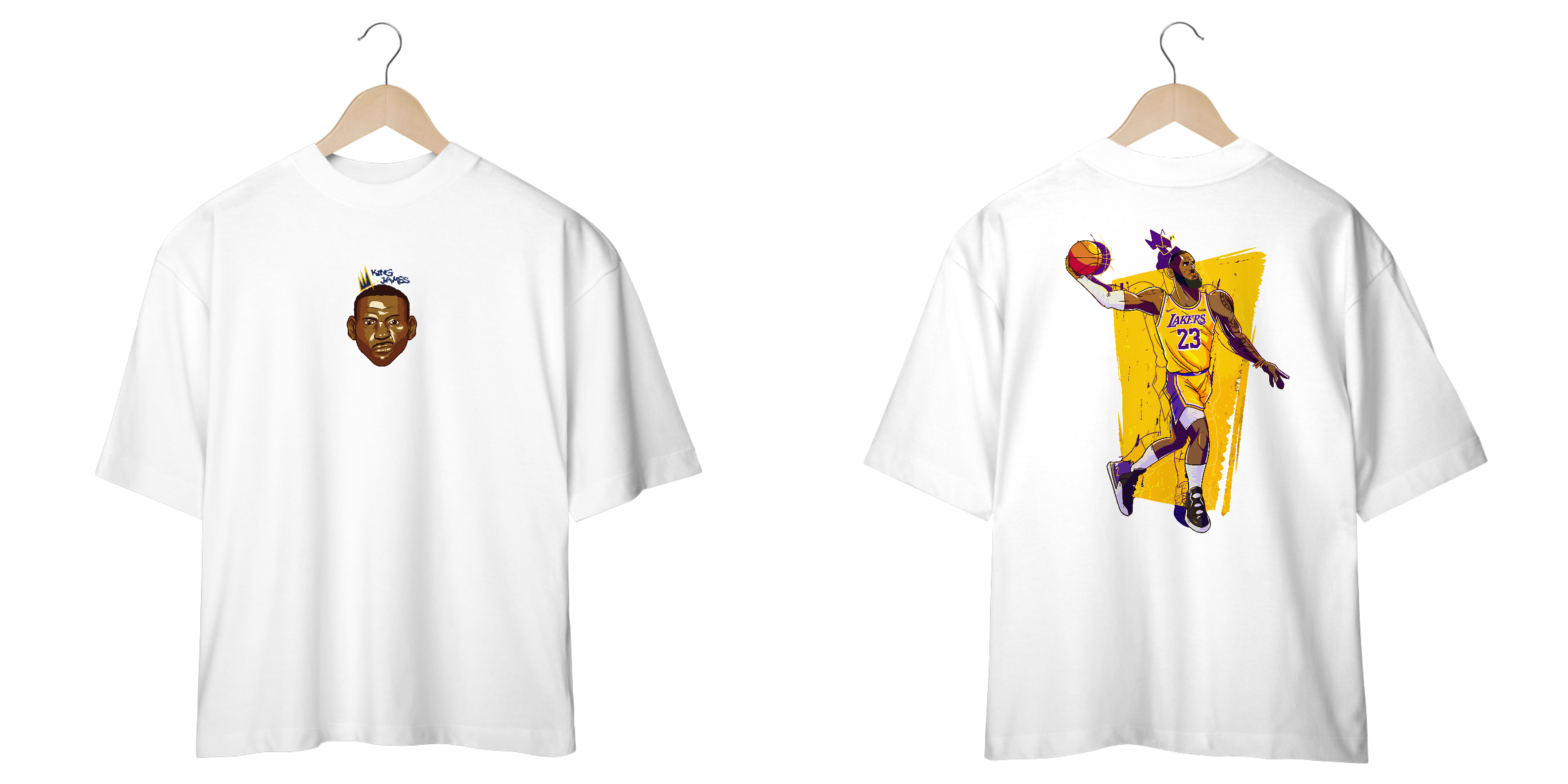 Camiseta Oversized OVERSIZED NBA LEBRON JAMES R$155,54 em