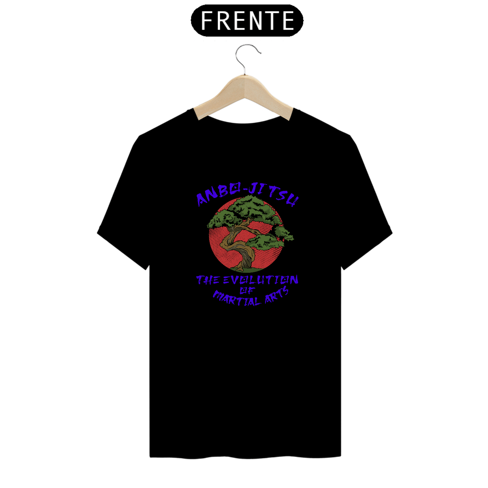 T-Shirt Quality Anbo-Jitsu em Laser Armorial
