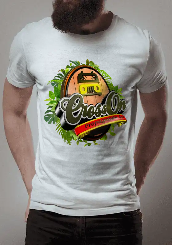 T-Shirt Estonada CrossOn Propaganda 4x4 em pacu - cardume de vestir