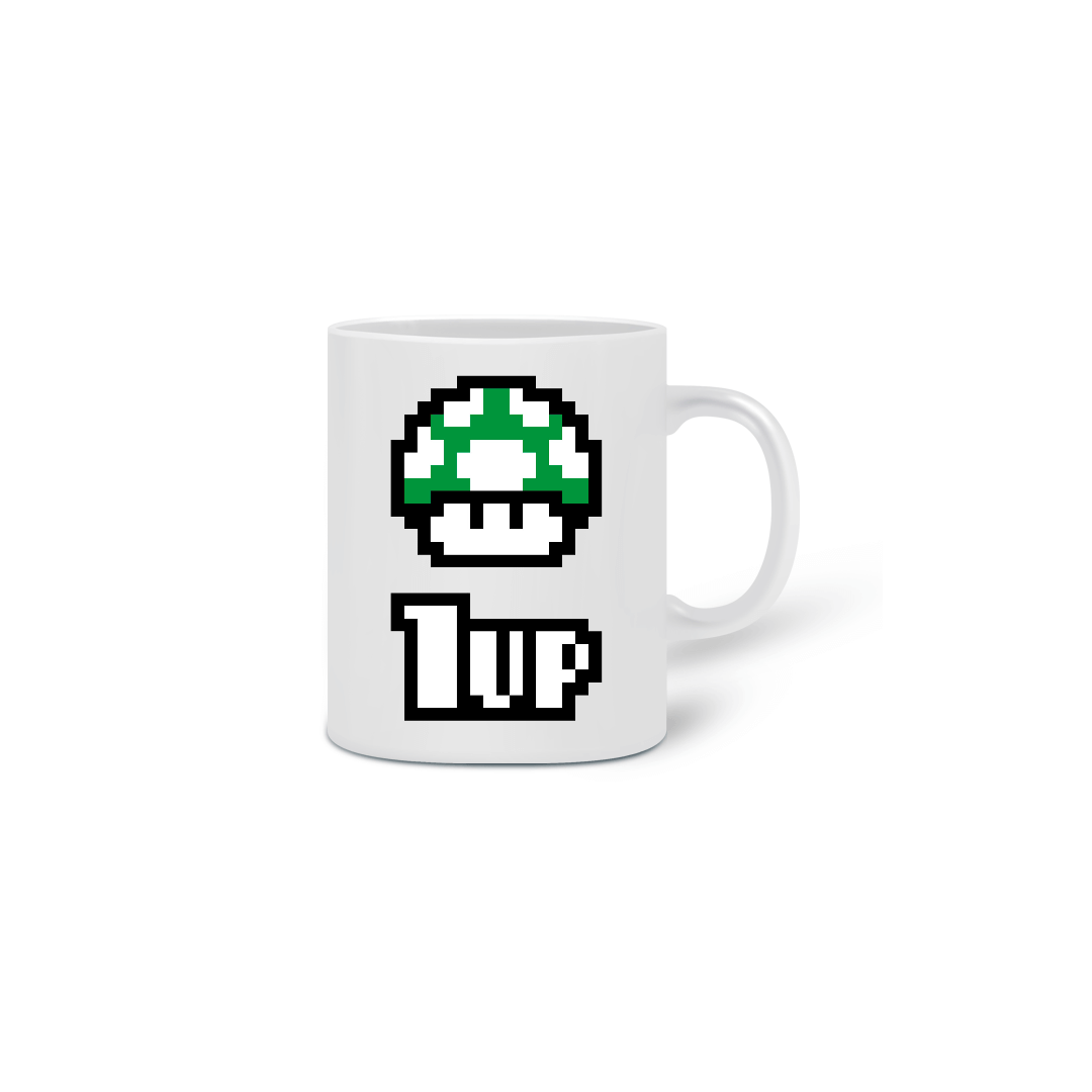Caneca 1UP Mario Bros R$30,60 em USEVERSO