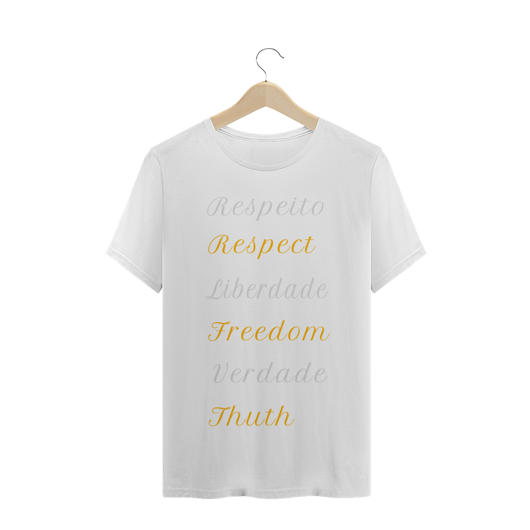 T-Shirt Plus Size T-shirt Plus Size - Respeito & Respect R$77,99 em