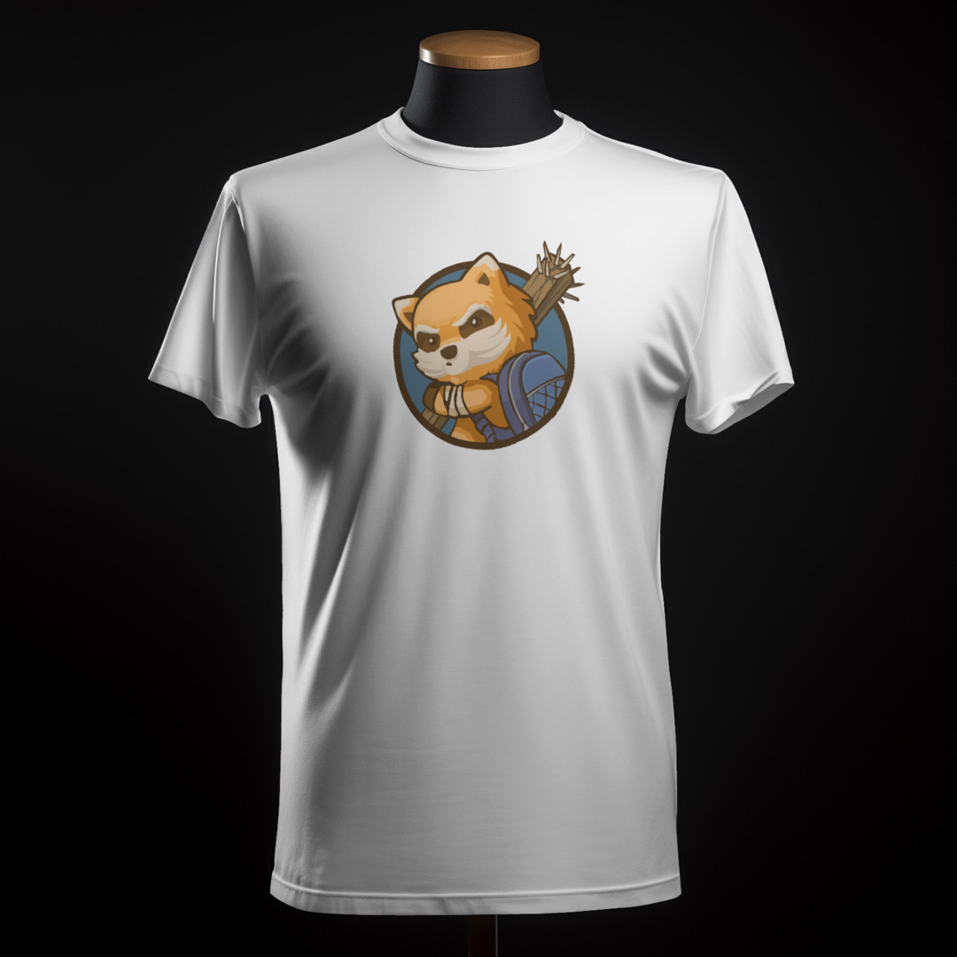 T-Shirt Quality Camiseta Mascote Spiffo Project Zomboid em Marks Brabo ...