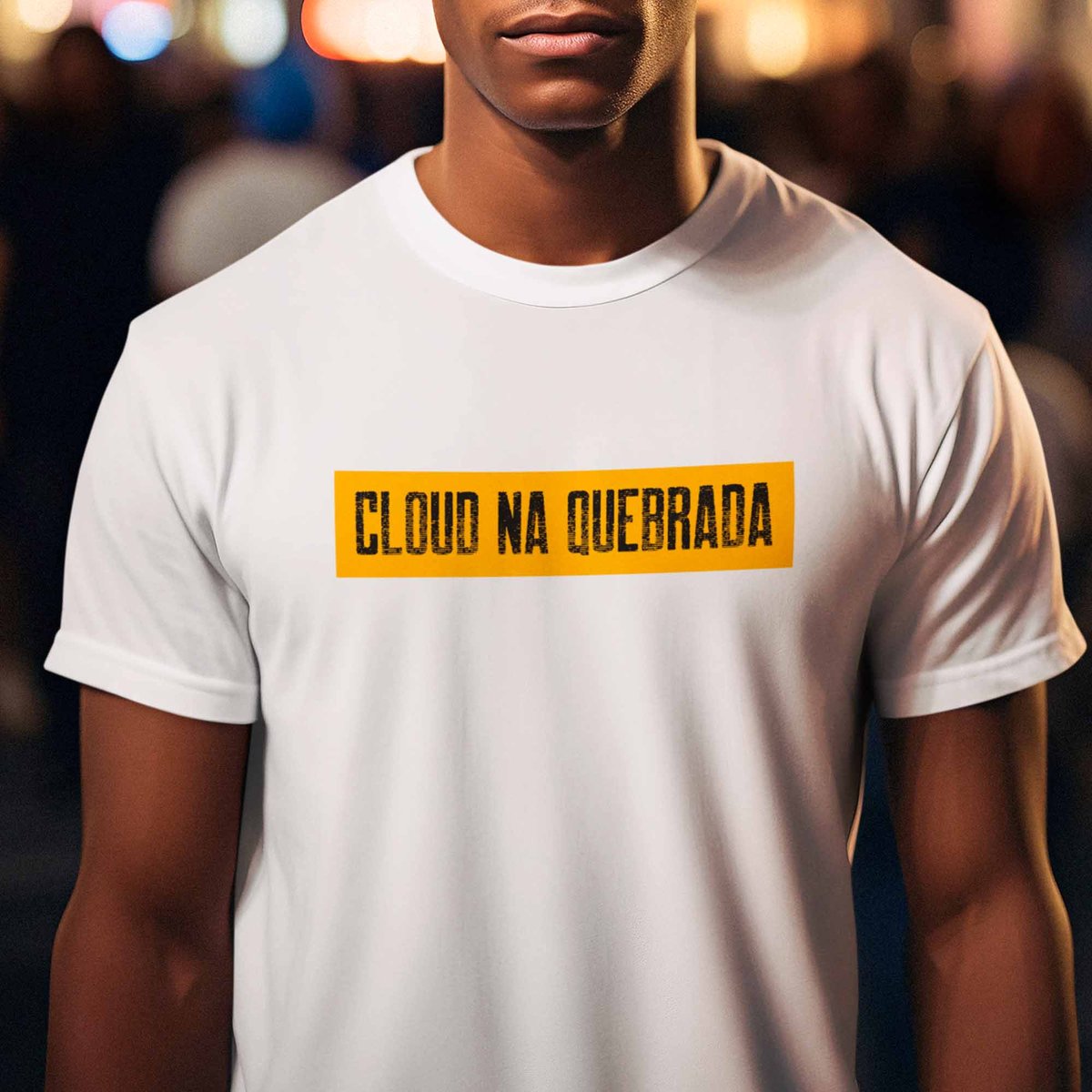 T-Shirt Quality Camiseta - Cloud na Quebrada - Logo Escrito em CLOUD NA QUEBRADA