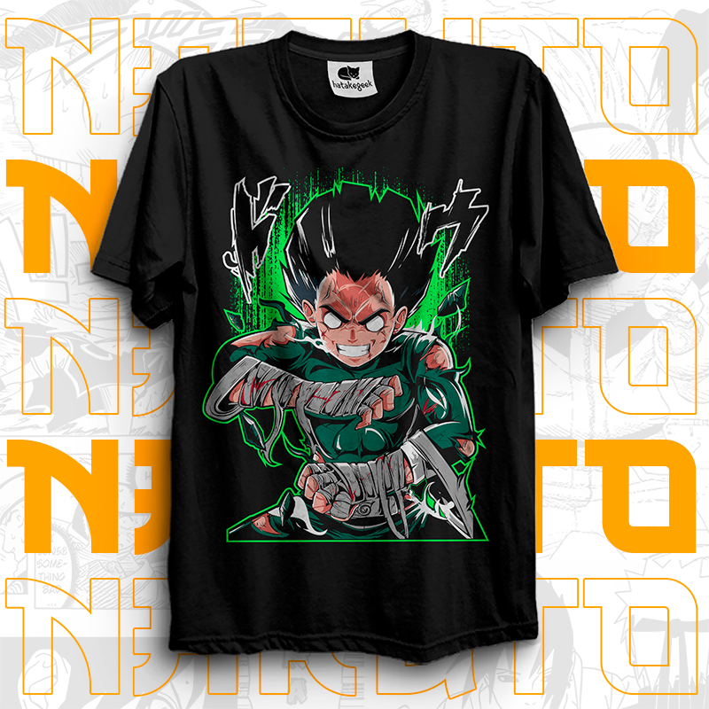 T-Shirt Quality Camiseta Rock lee em Hatake Geek