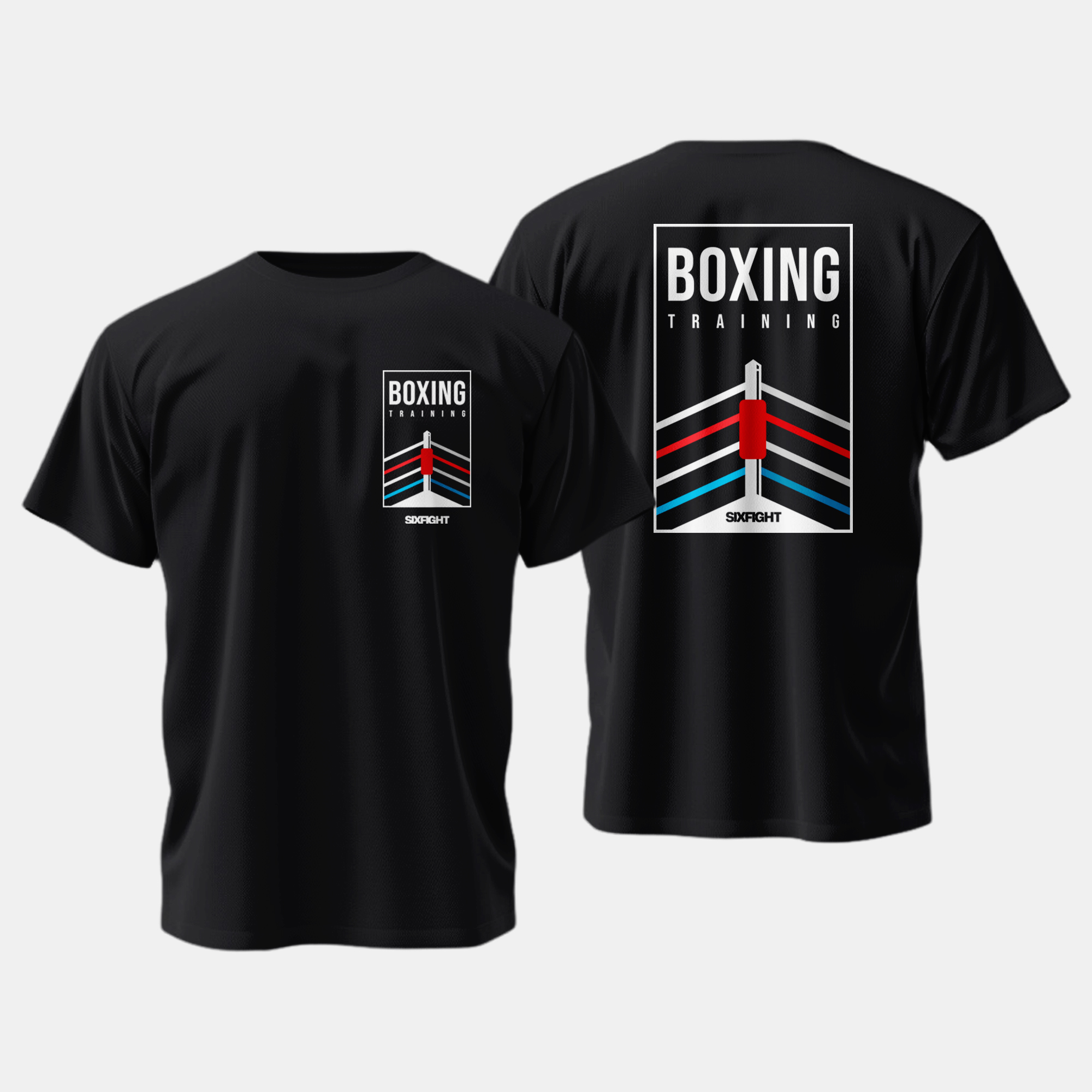 T-Shirt Quality Camiseta Boxing - Ring - Preta em SIXFIGHT