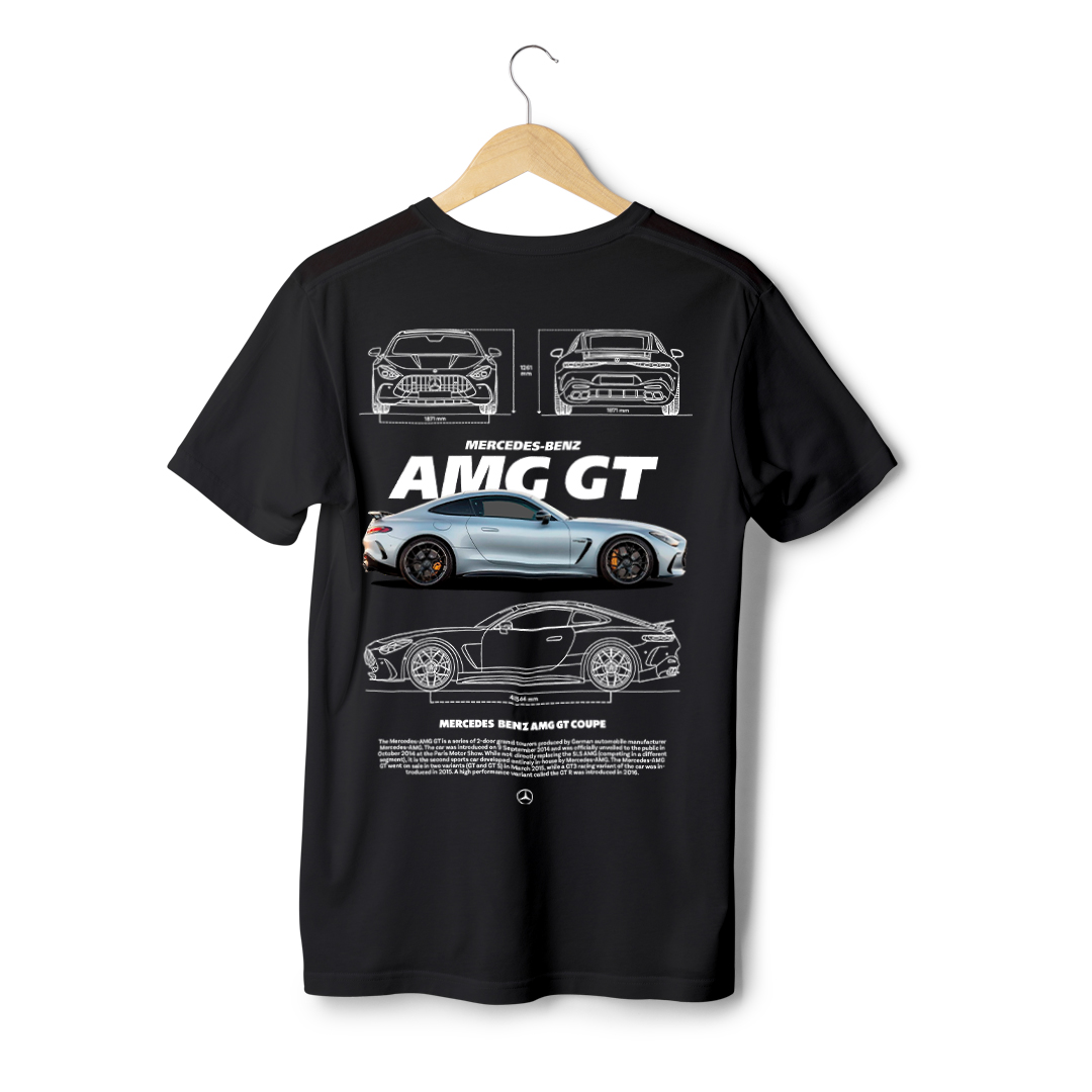 T-Shirt Quality Camisa Mercedes Benz AMG GT Coupe em Tuning Zone