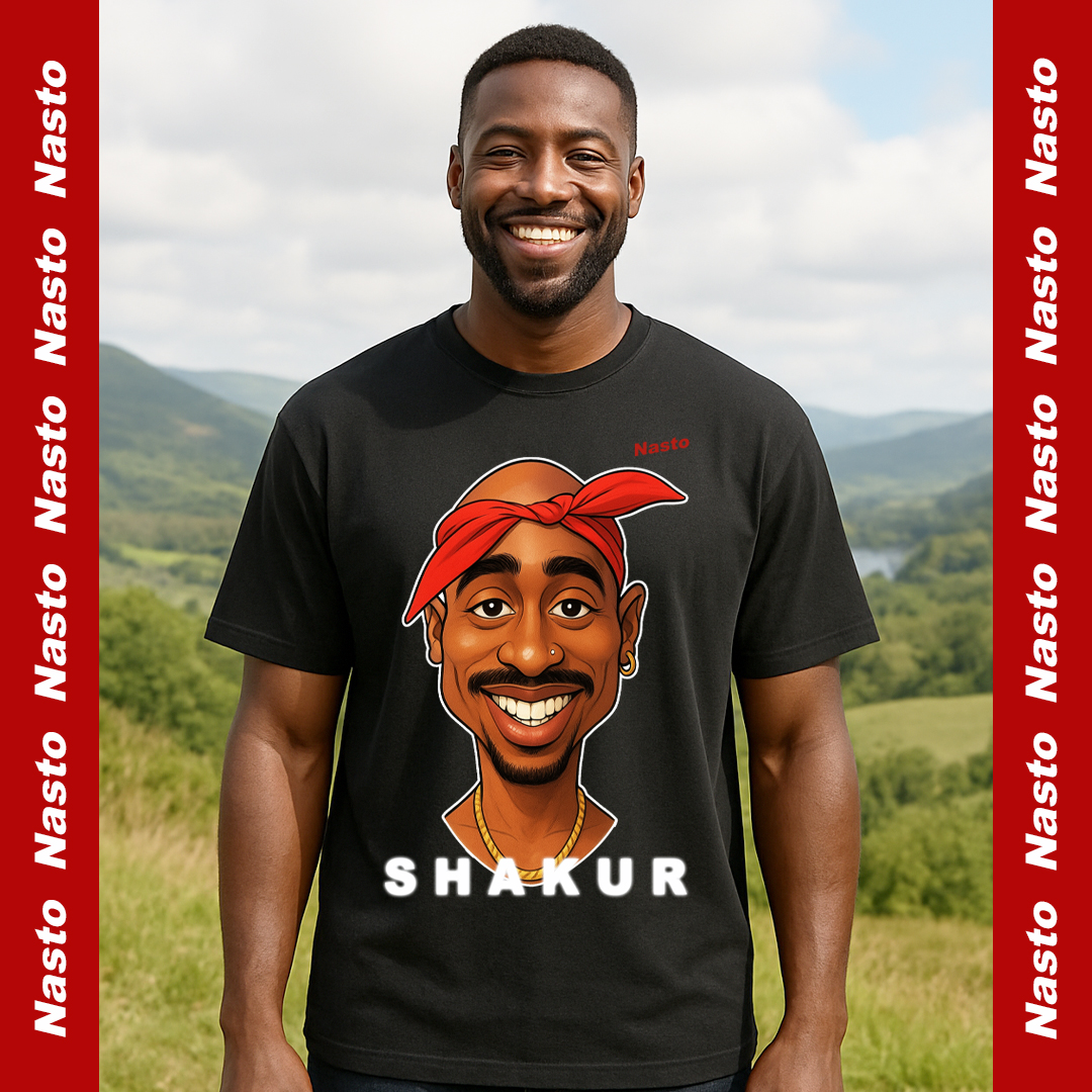 T-Shirt Quality Camiseta unissex TUPAC SHAKUR /Nasto/ Cores em Nasto ...