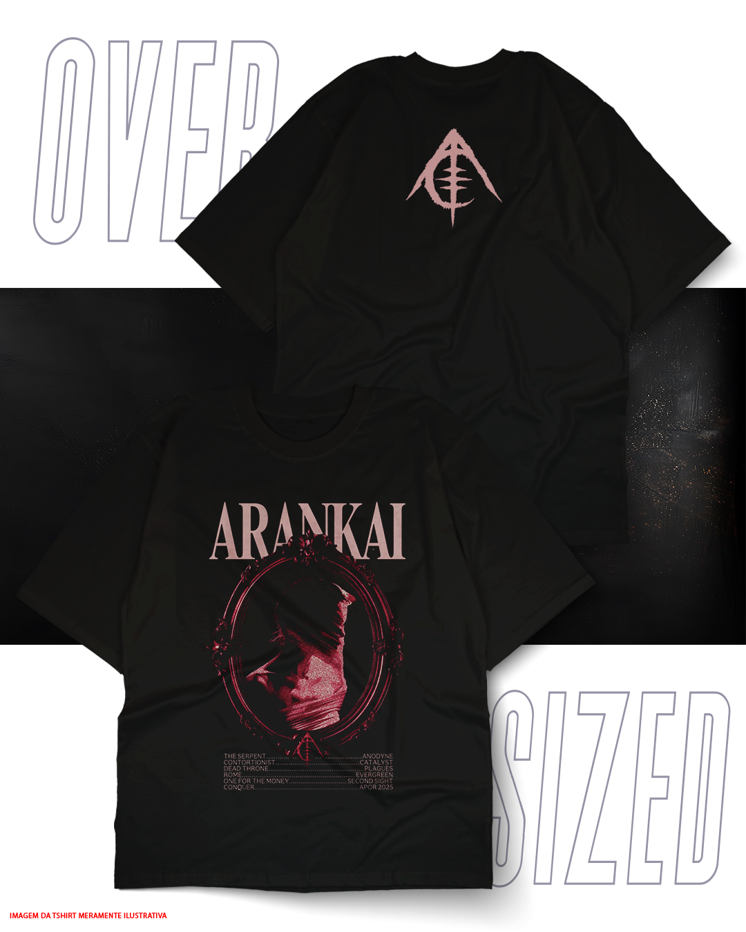 Camiseta Oversized Oversized Unissex - Arankai R$149,00 em Rocket ...